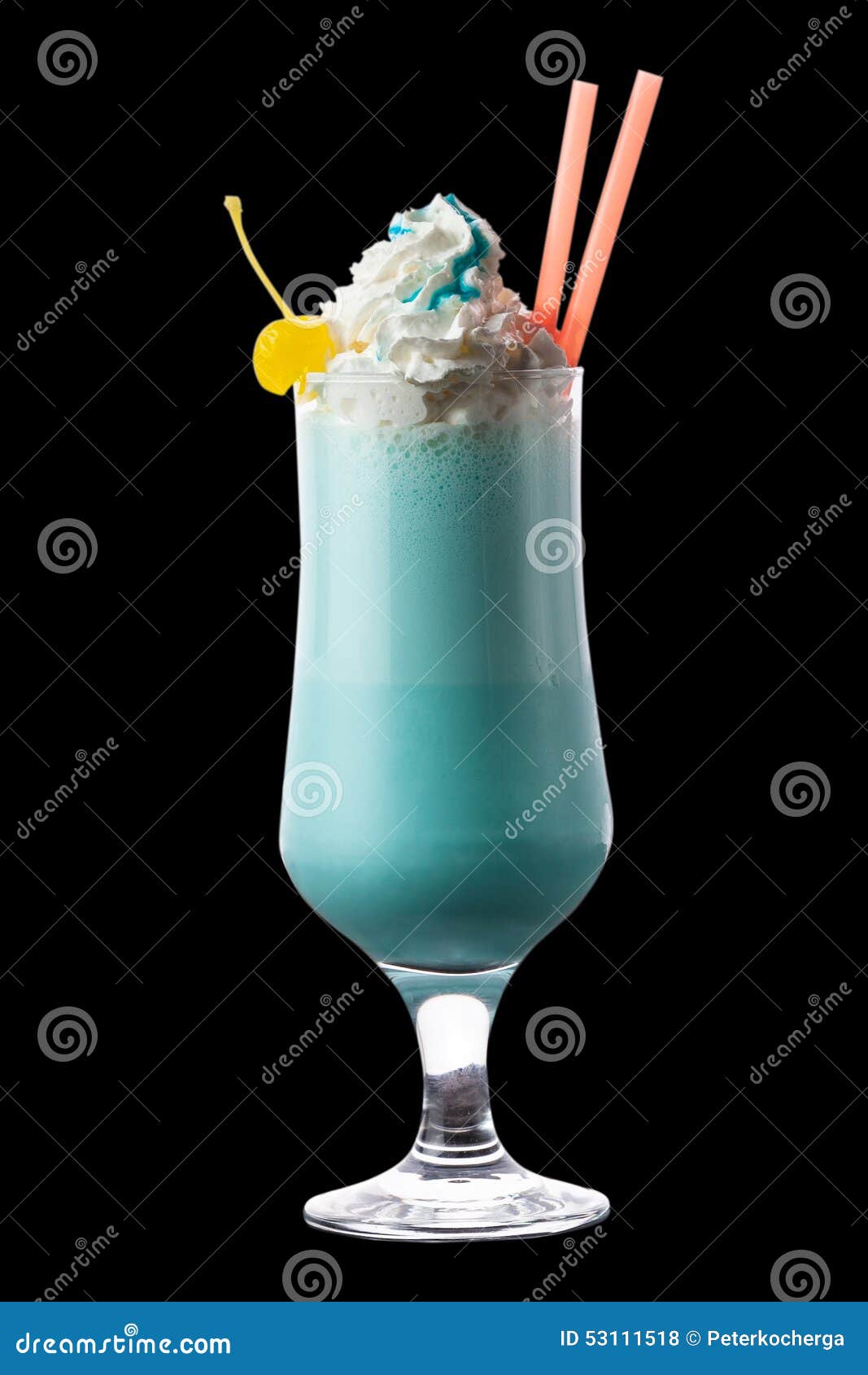 Cocktail on the Black Background Stock Photo - Image of liqueur, color ...