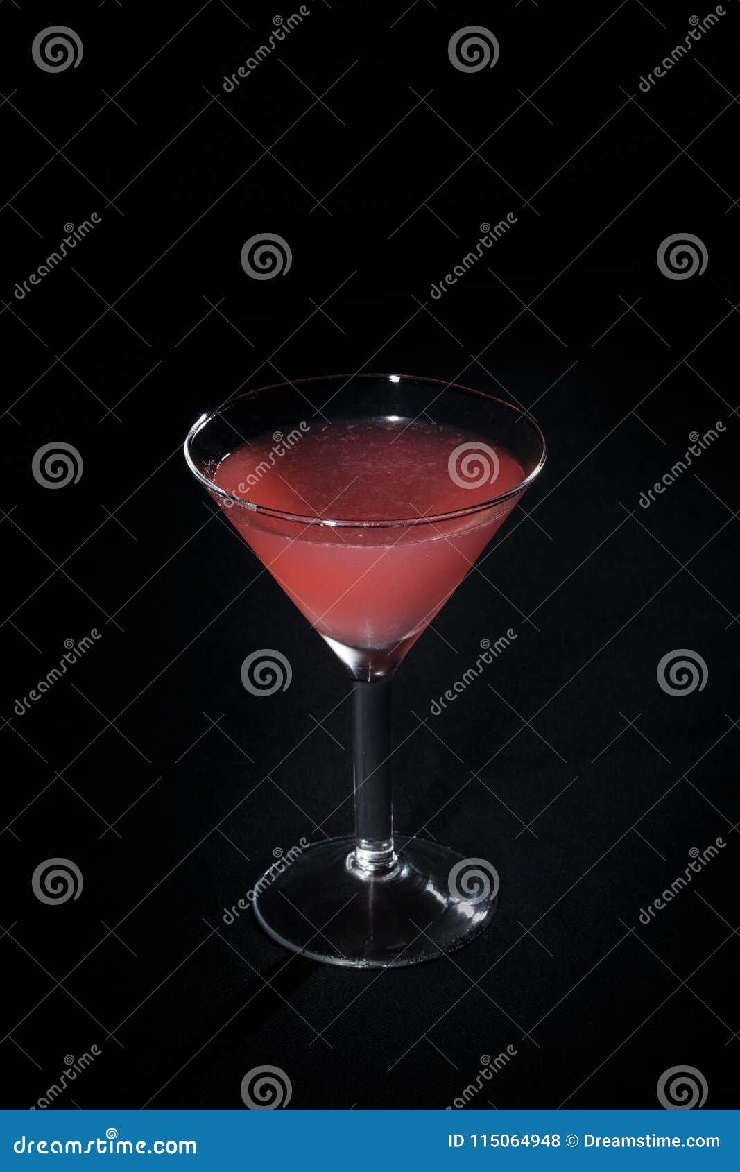 Cocktail on a Black Background Stock Photo - Image of orange, beverage ...