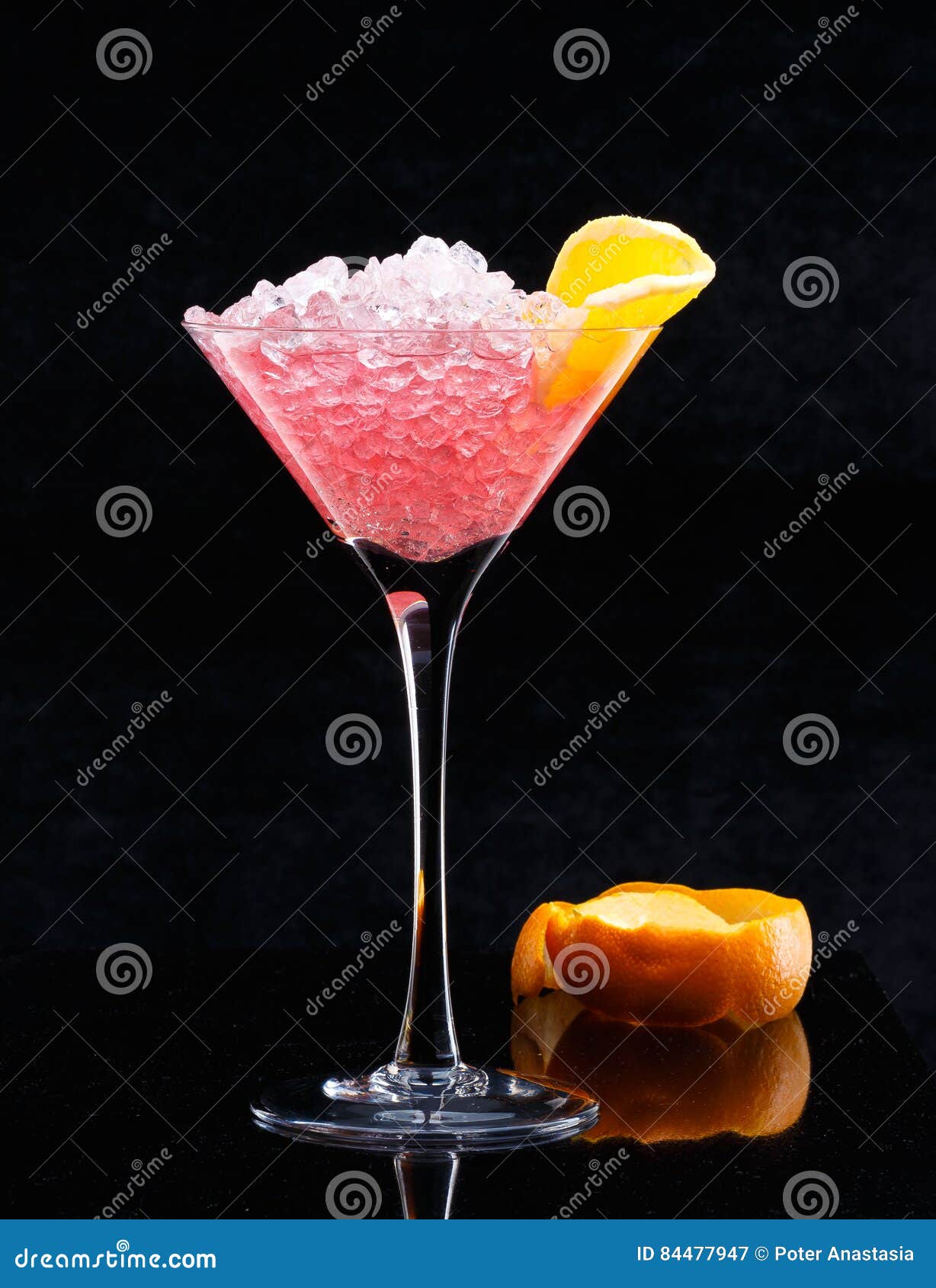 Cocktail on Black Background Stock Image - Image of fresh, black: 84477947