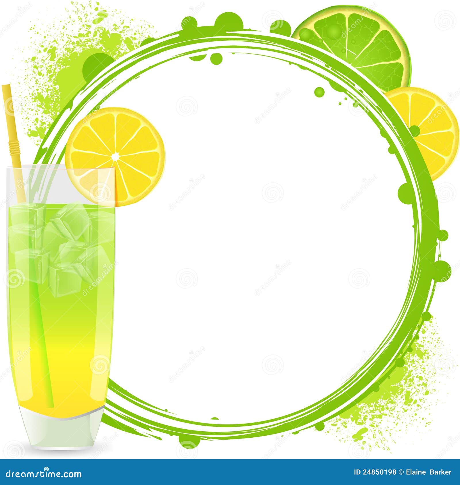 Cocktail Border Background Royalty Free Stock Photos - Image: 24850198