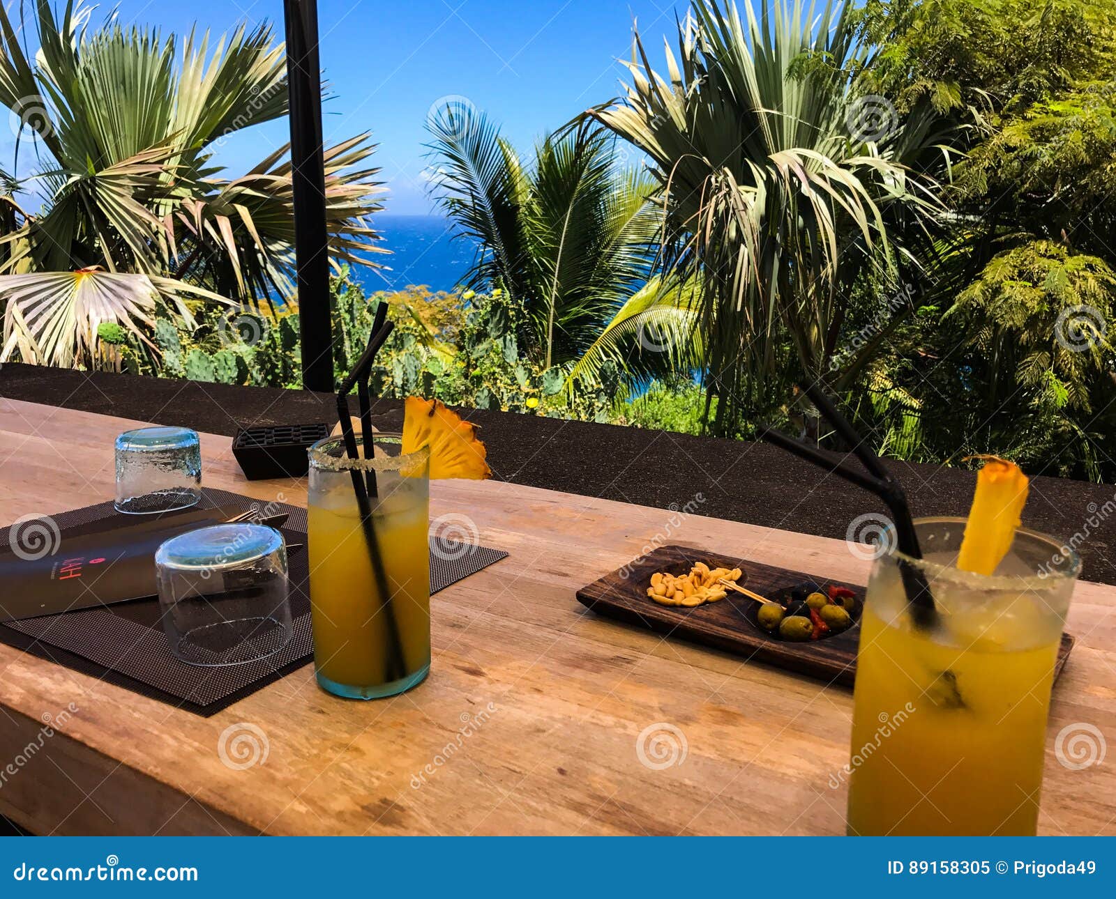 Cocktail stock image. Image of fruit, barbuda, america - 89158305