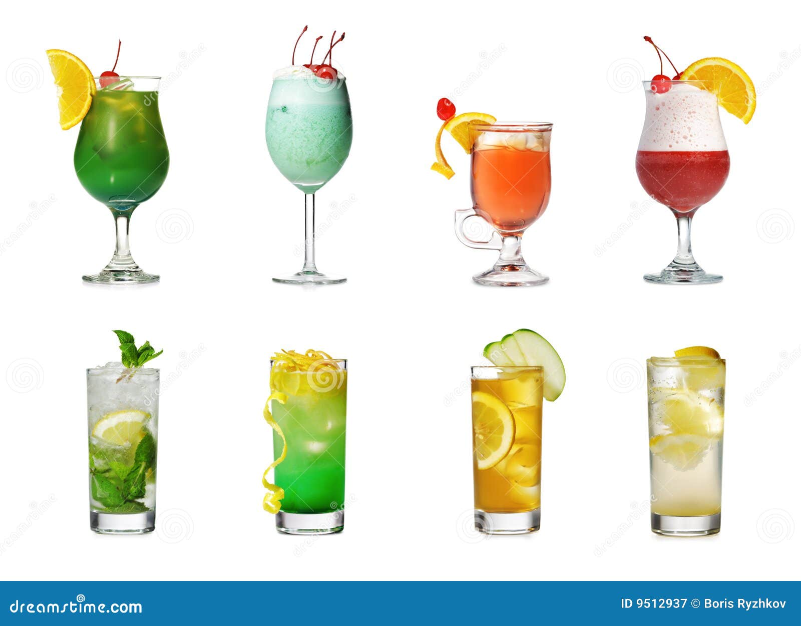 Cocktail Collection stock image. Image of mojito, alcohol - 9512937