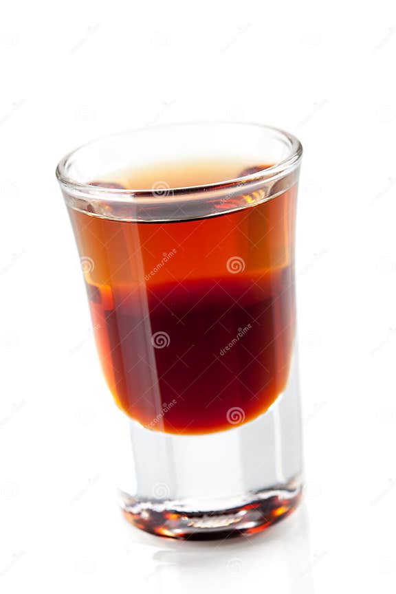 Cocktail Collection: Two Layered Shot Stock Photo - Image of brown ...