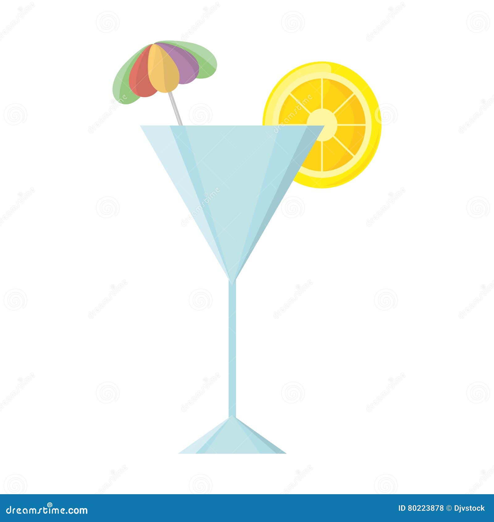Cocktail cup isolated icon stock vector. Illustration of beverage ...