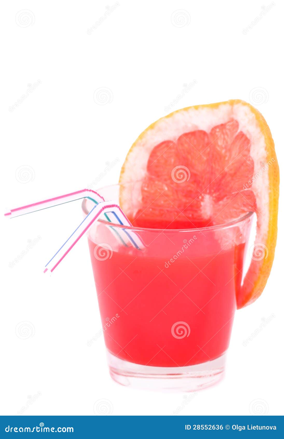 Cocktail D'isolement Avec Le Jus De Pamplemousse Photo stock - Image du ...