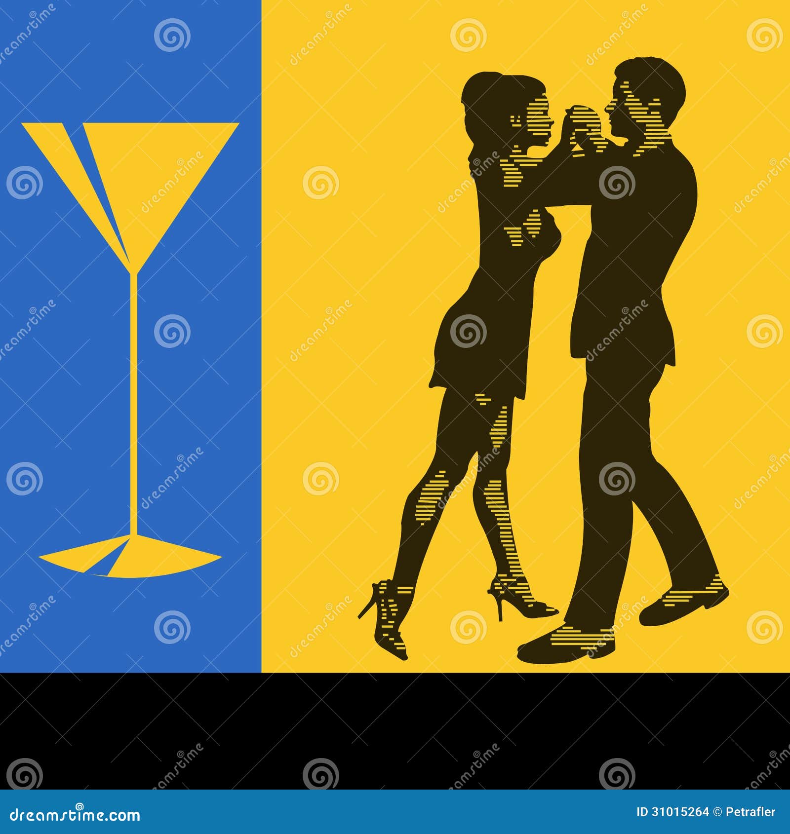 Cocktail Dance stock vector. Illustration of beautiful - 31015264