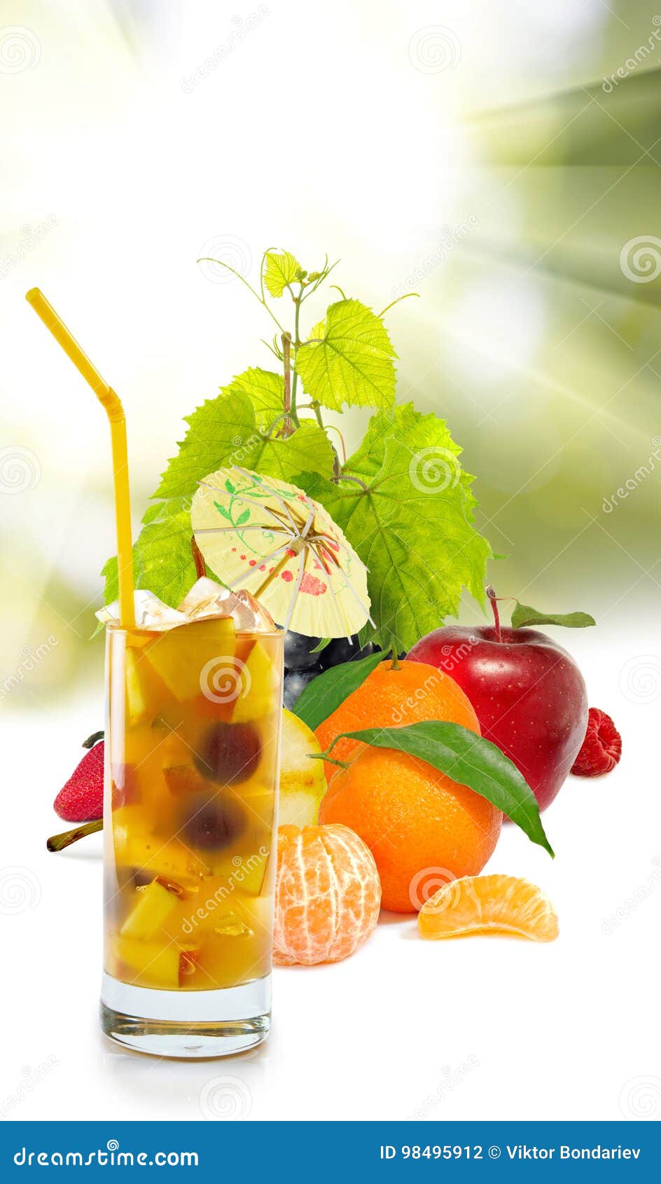 Cocktail De Fruto E Close-up Do Fruto Foto de Stock - Imagem de ...