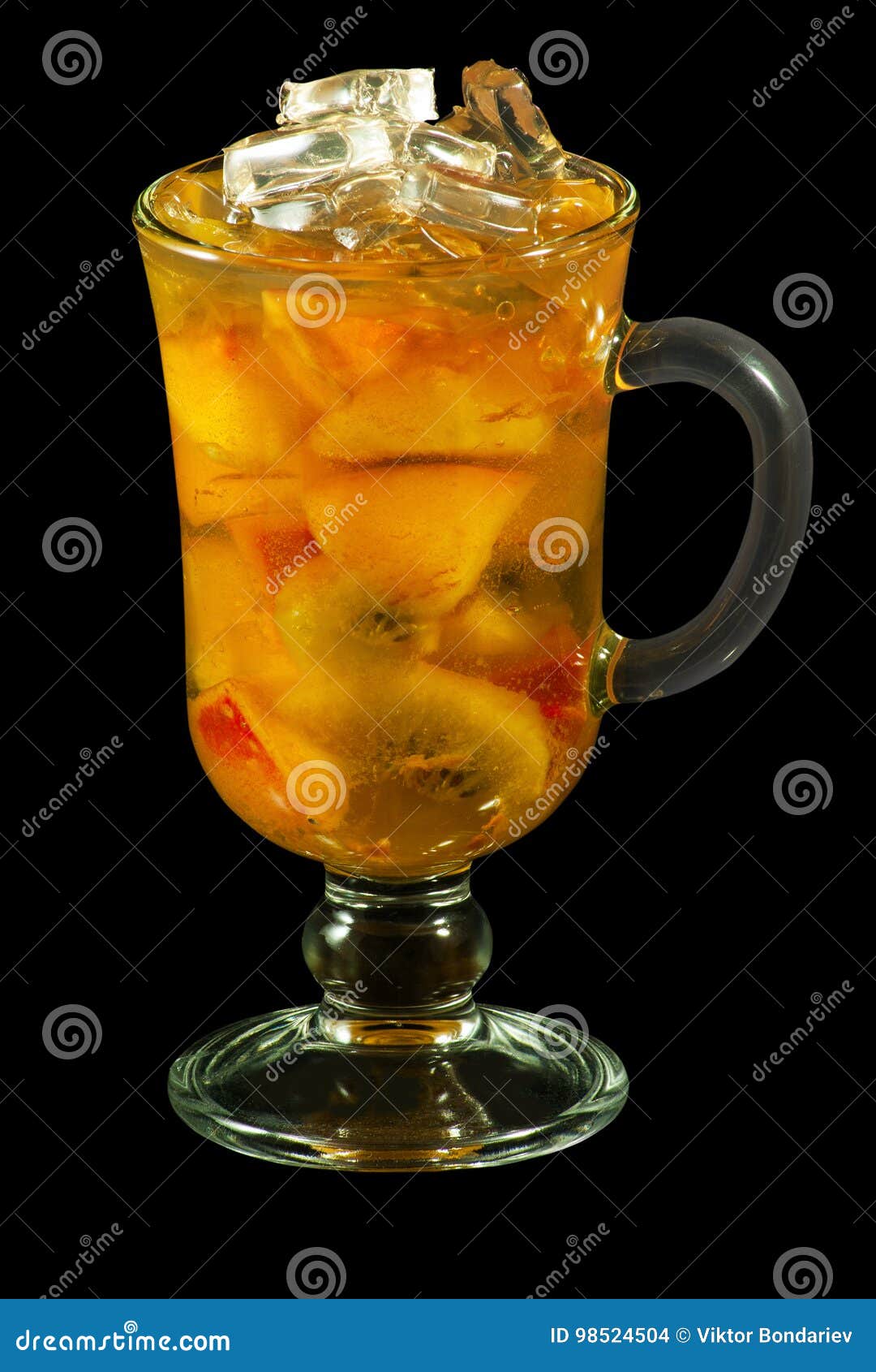 Cocktail De Fruto E Close-up Do Fruto Foto de Stock - Imagem de suco ...