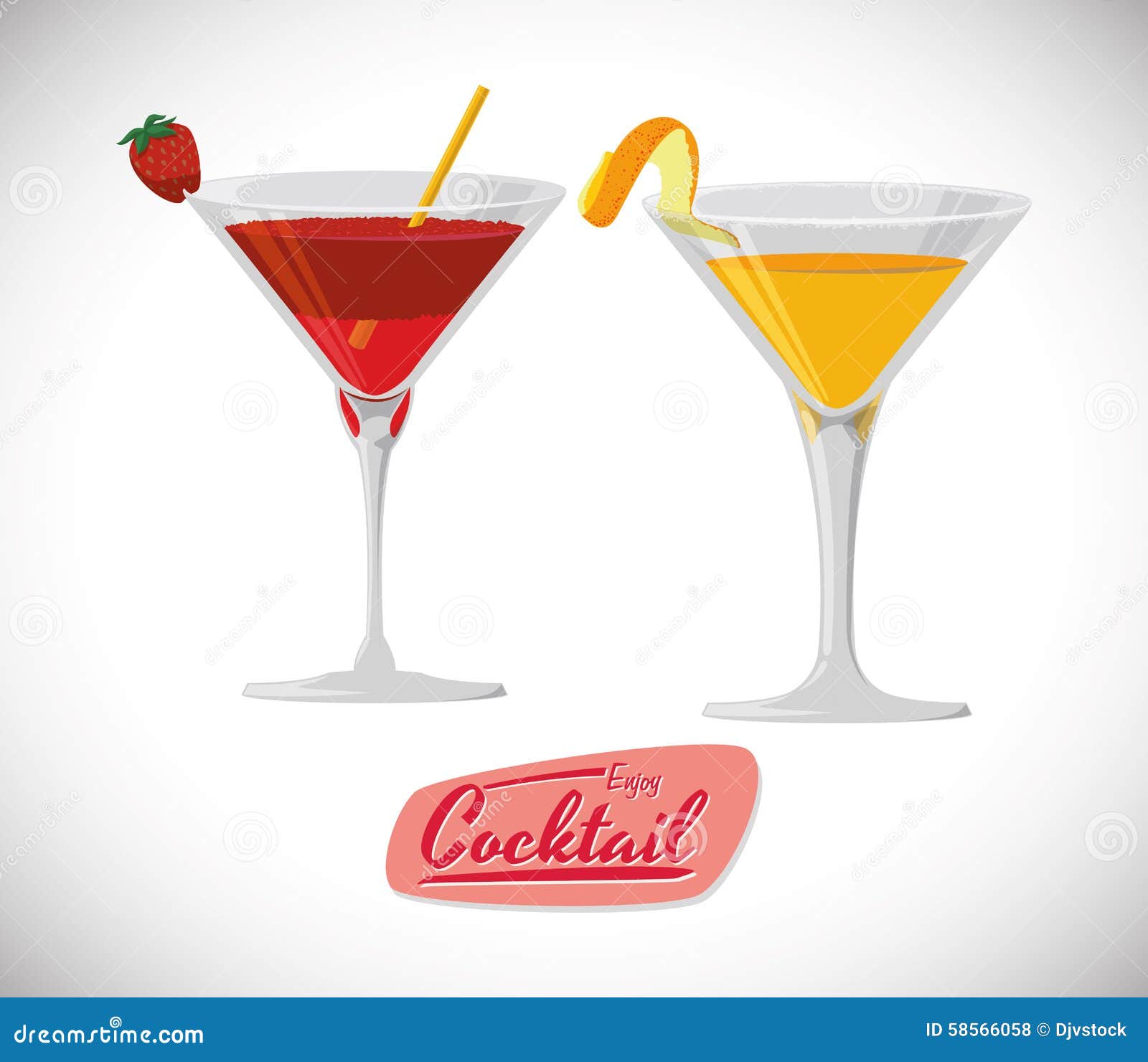 Cocktail design stock vector. Illustration of alcoholic - 58566058