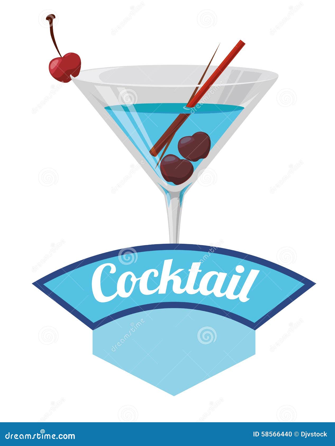 Cocktail design stock vector. Illustration of elegant - 58566440