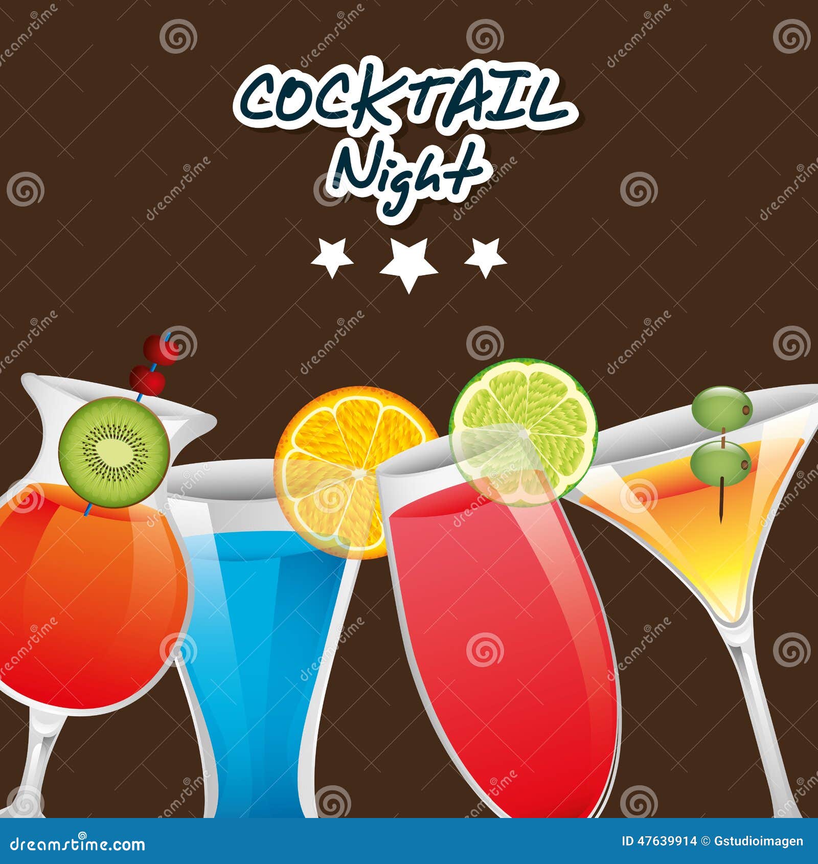 Cocktail design stock vector. Illustration of juice, party - 47639914