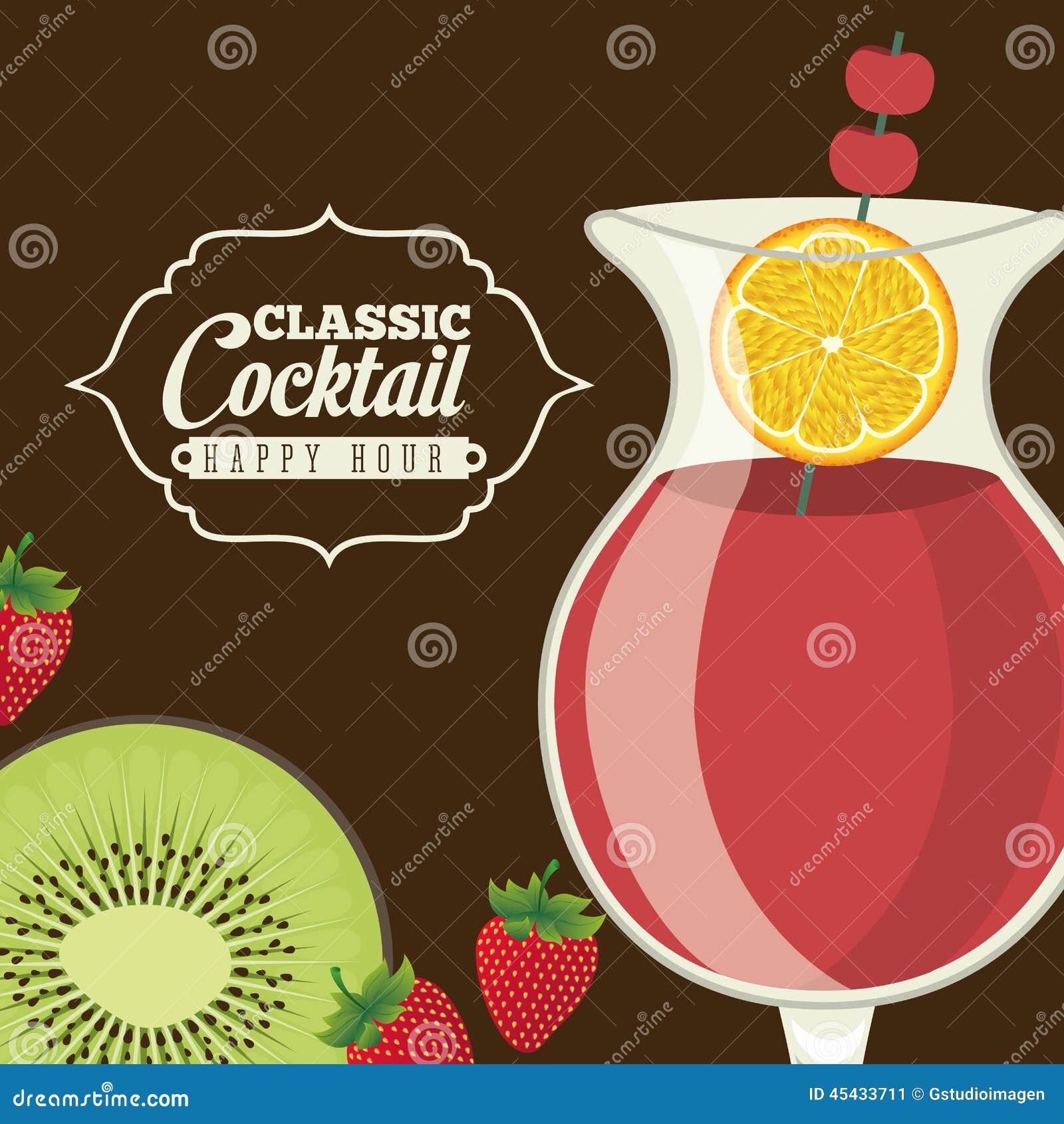 Cocktail design stock vector. Illustration of menu, martini - 45433711