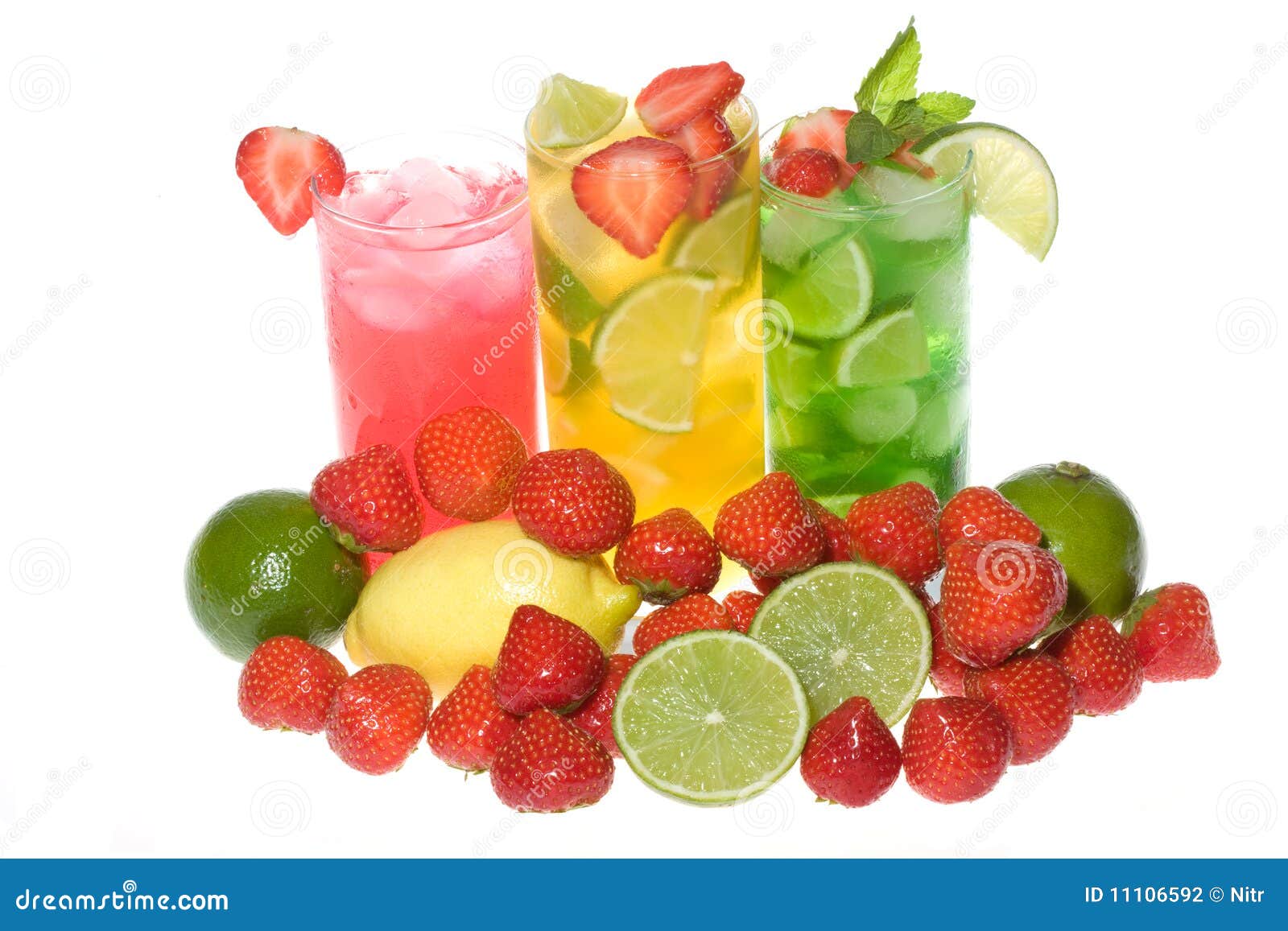 Cocktail Di Frutta Con Le Fragole Fotografia Stock - Immagine di ...