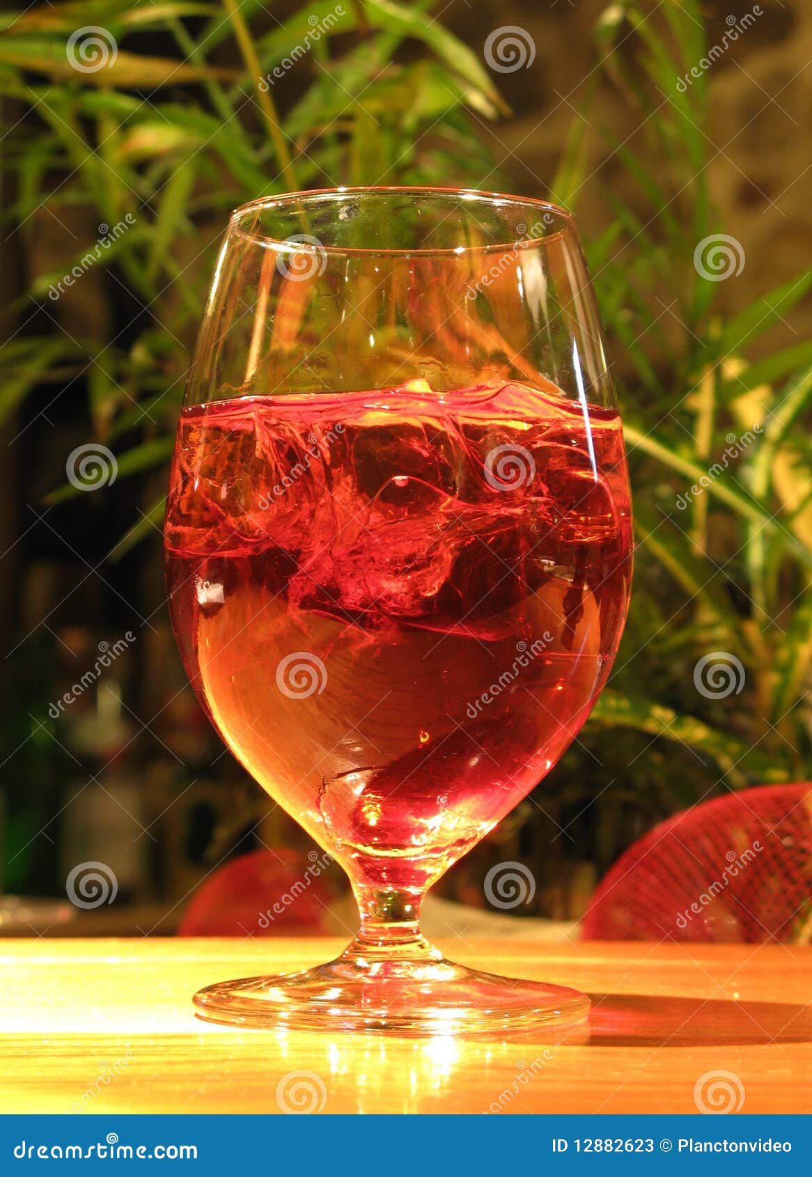 Cocktail Drink on the Rocks Stock Image - Image of garnish, hour: 12882623