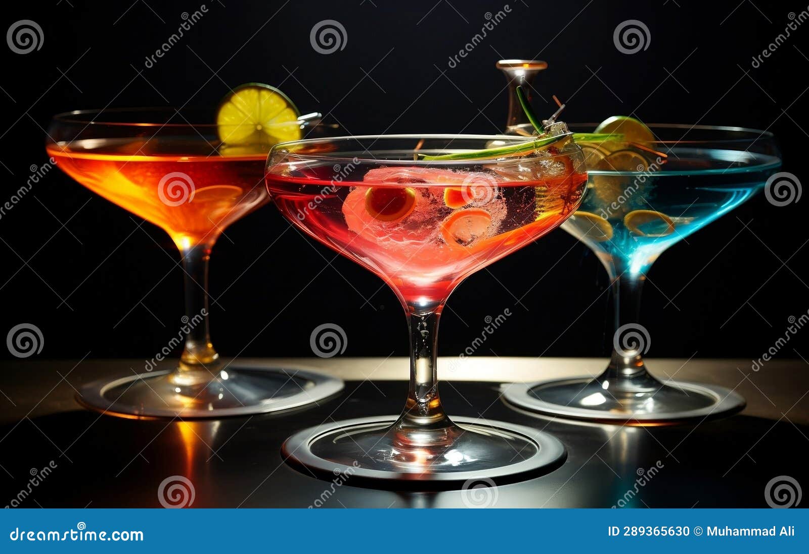 Cocktail Evolution Futuristic Mixology Unleashed. Generative AI Stock ...