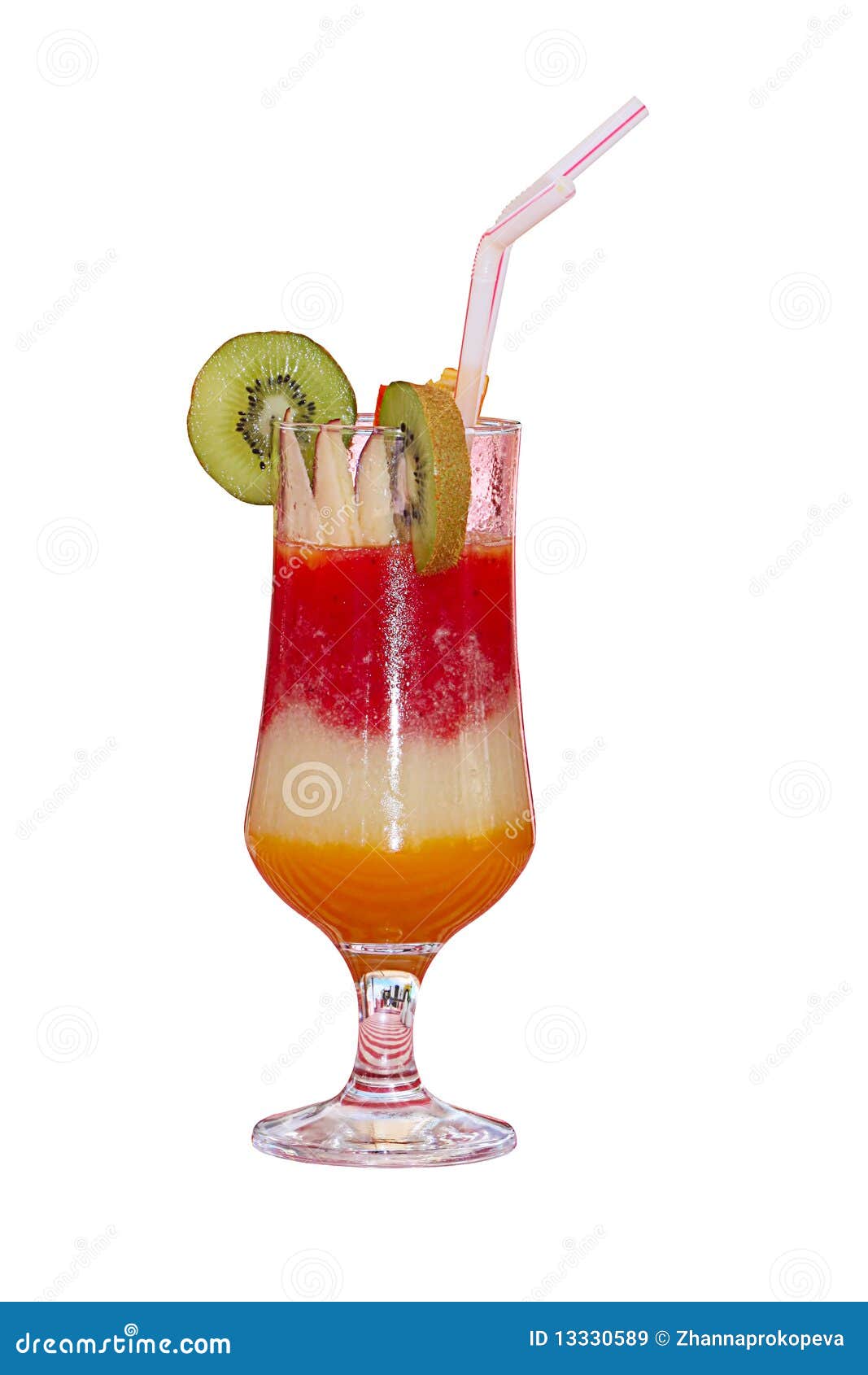Cocktail in a glass stock image. Image of glass, isolated - 13330589