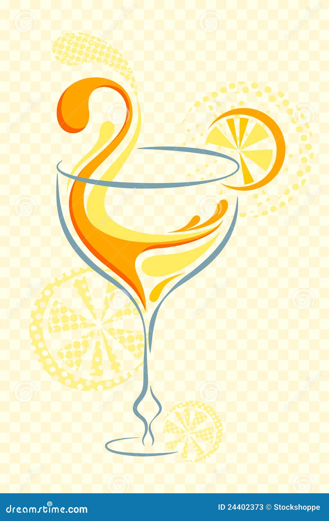 Cocktail Glass stock vector. Illustration of drawing - 24402373