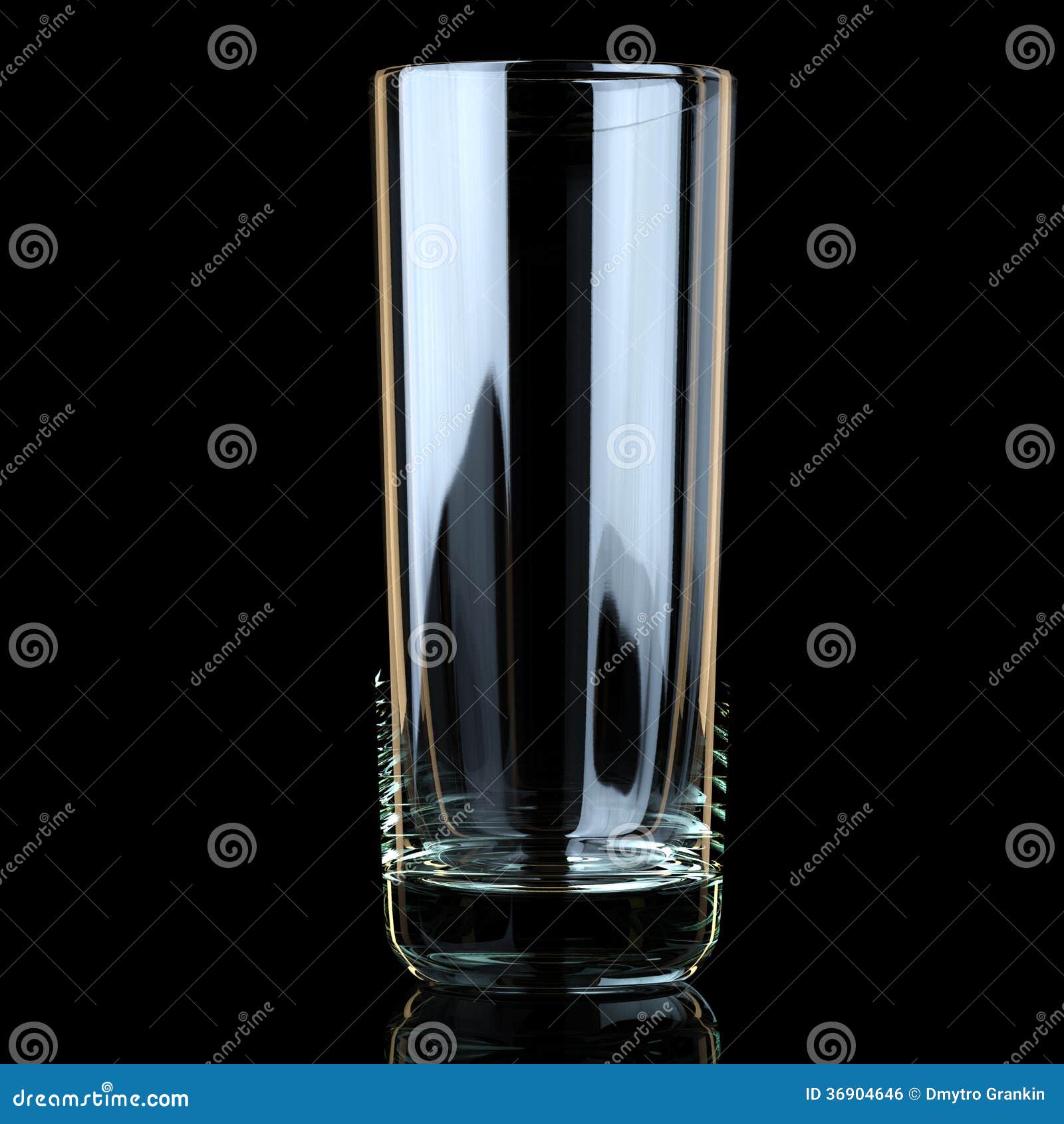 Collins Highball Cooler Tumbler Long Drink Cocktail Glass Vector ...