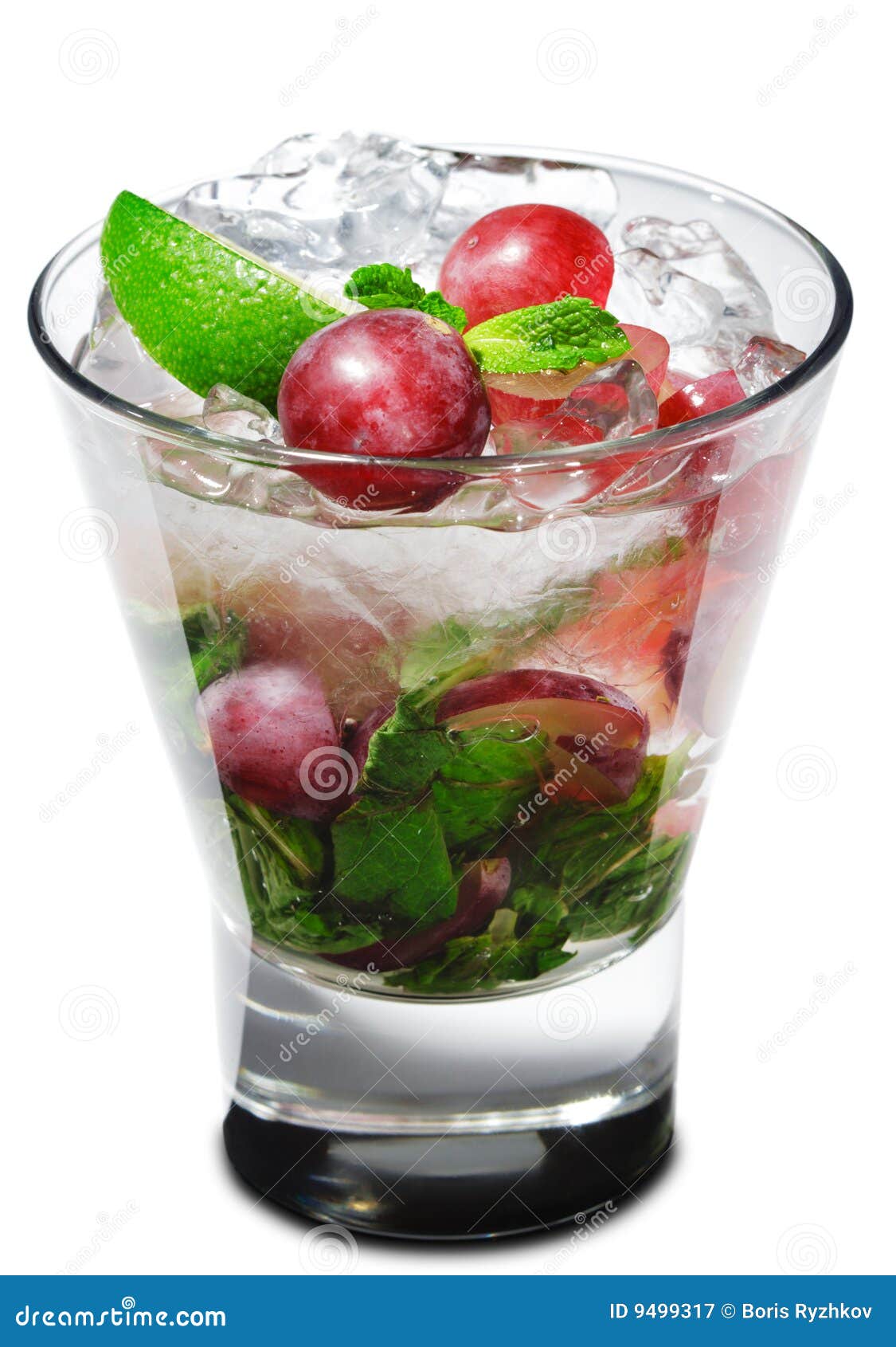 Cocktail - Grape Mojito Royalty Free Stock Photography - Image: 9499317