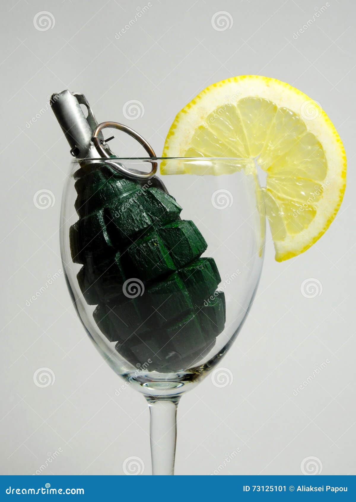 Cocktail - Grenade stock image. Image of hand, drink - 73125101