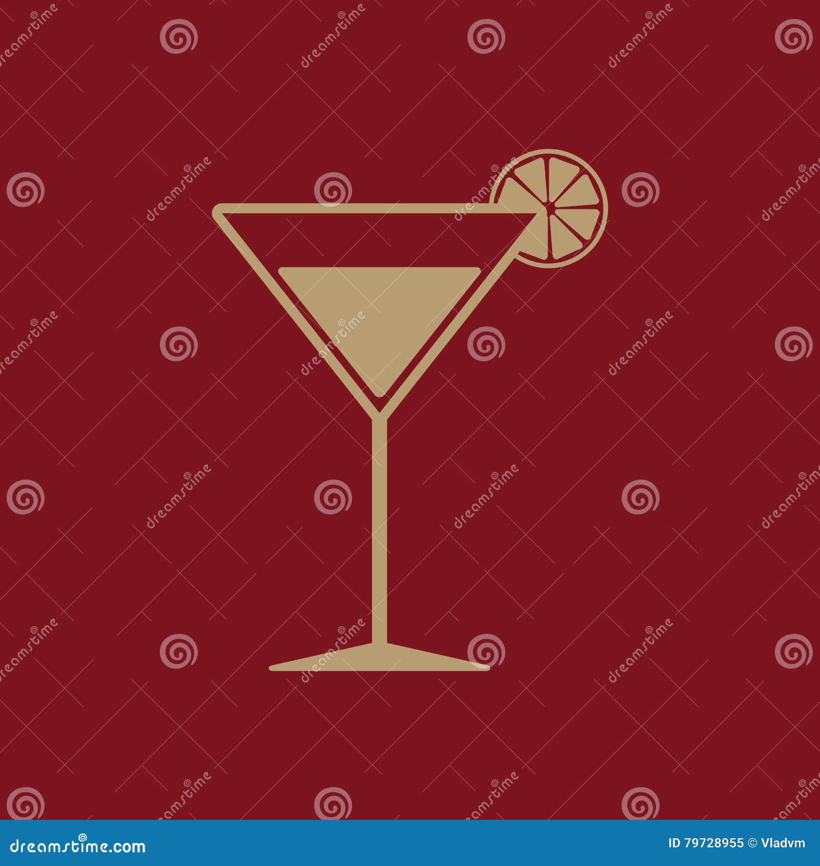 The Cocktail Icon. Alcohol Symbol Stock Vector - Illustration of ...