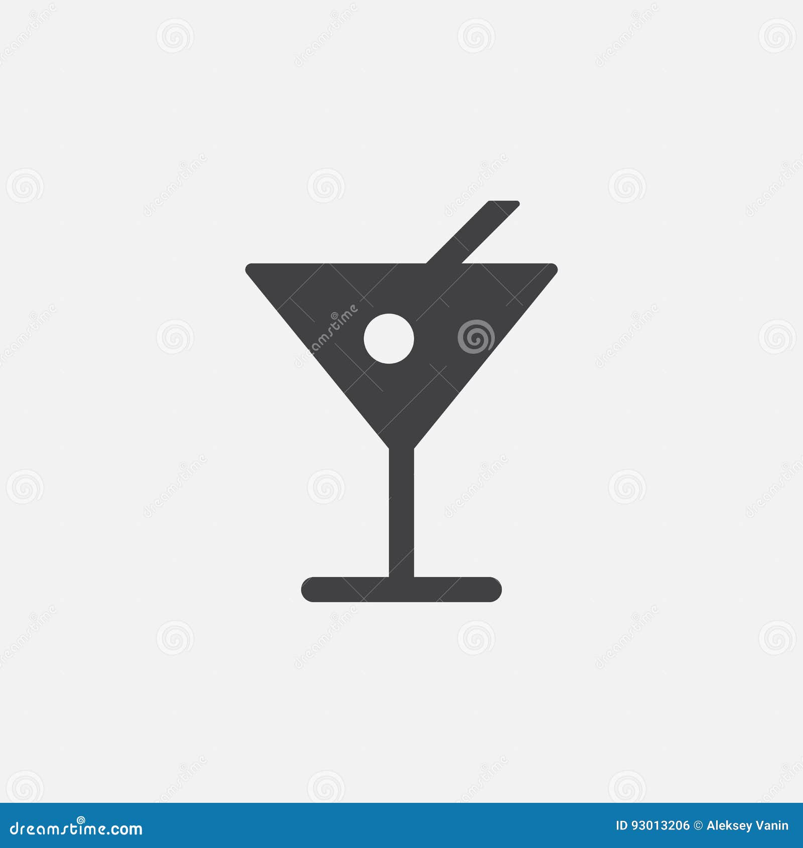 Cocktail Icon, Vector Logo, Linear Pictogram Isolated on White, Pixel ...