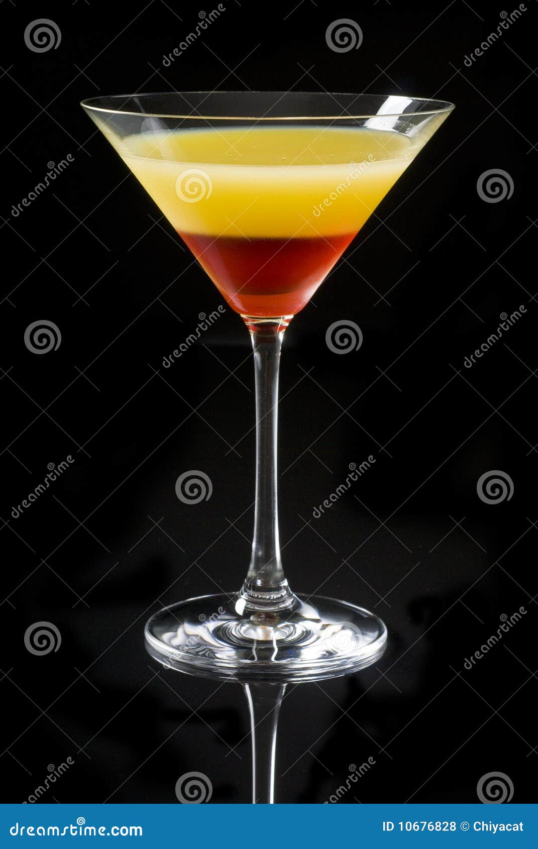 Cocktail Isolated on Black stock photo. Image of glass - 10676828