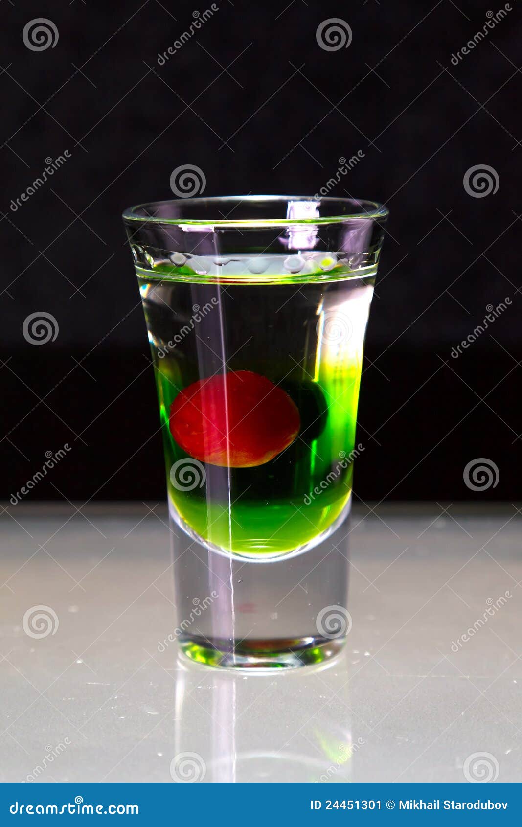 Cocktail layered shots stock image. Image of cherry, alcohol - 24451301