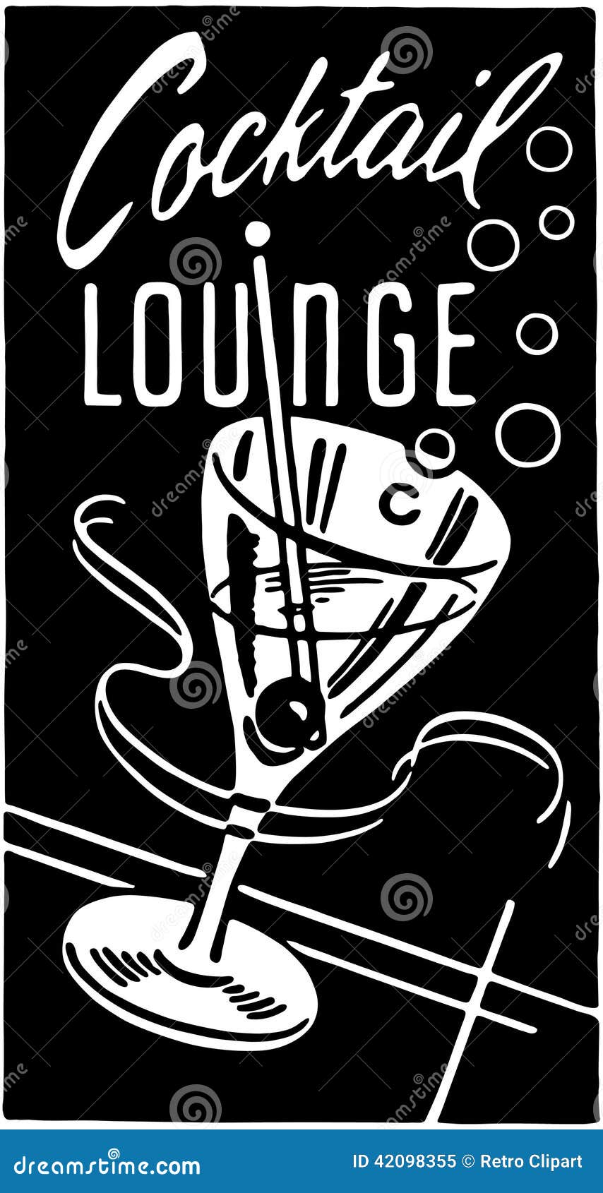 Cocktail Lounge 5 stock vector. Illustration of olives - 42098355