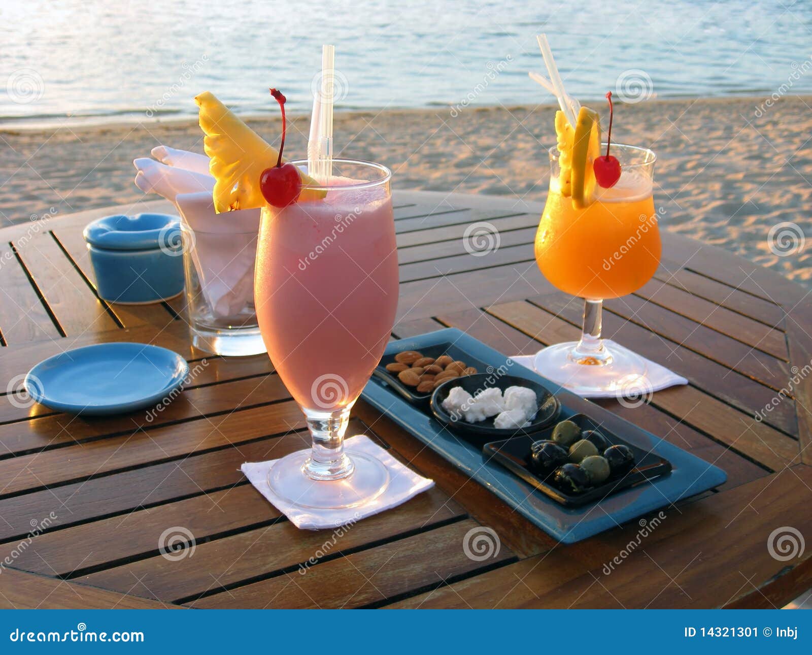 Cocktail for Lovers by the Beach in Mauritius Stock Image - Image of ...