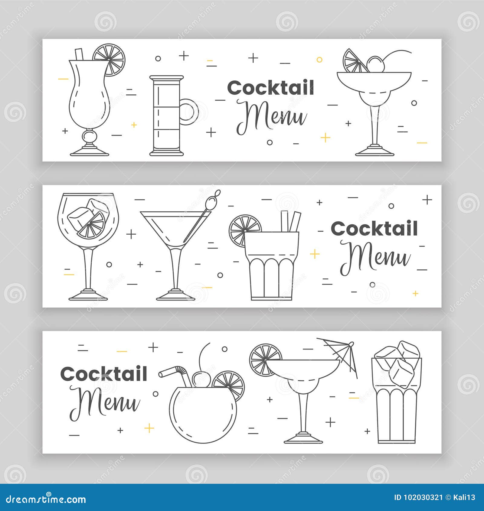 Cocktail menu stock illustration. Illustration of graphic - 102030321