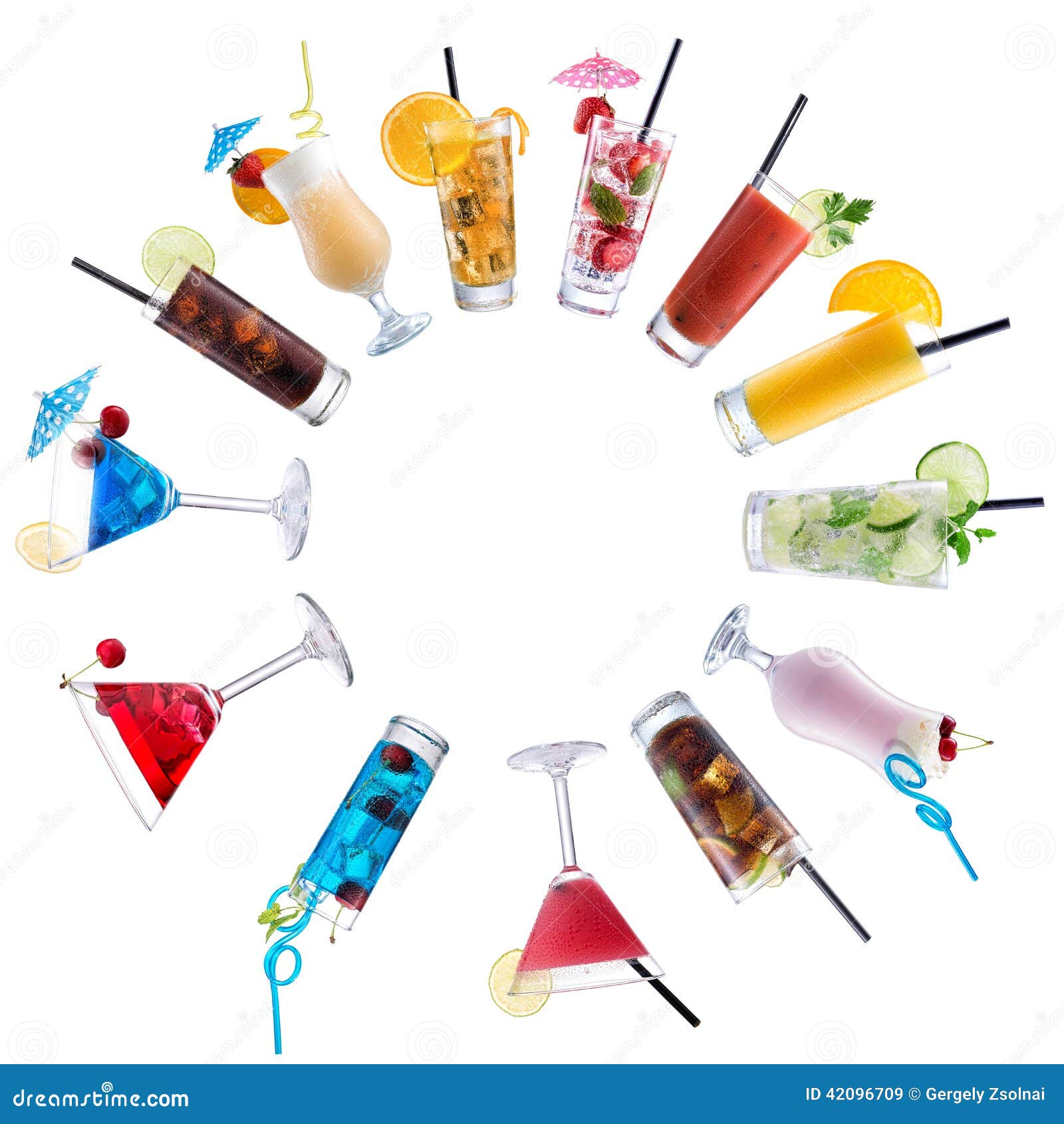 Cocktail Mix, paved circle stock image. Image of breeze - 42096709