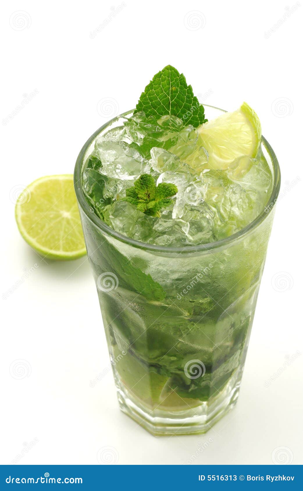 Cocktail - Mojito stock image. Image of mint, sweet, glamour - 5516313
