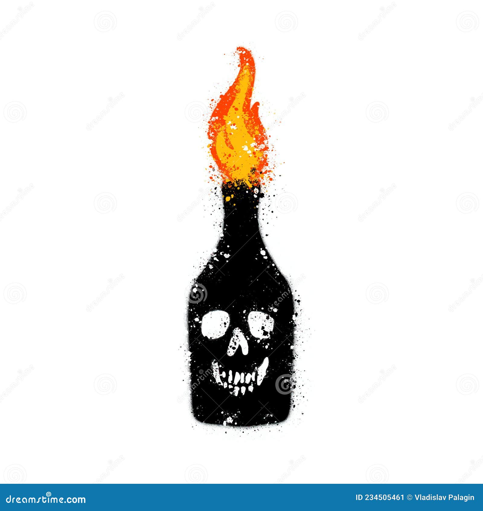 Cocktail Molotov in Graffiti Style for Your Design Stock Vector ...