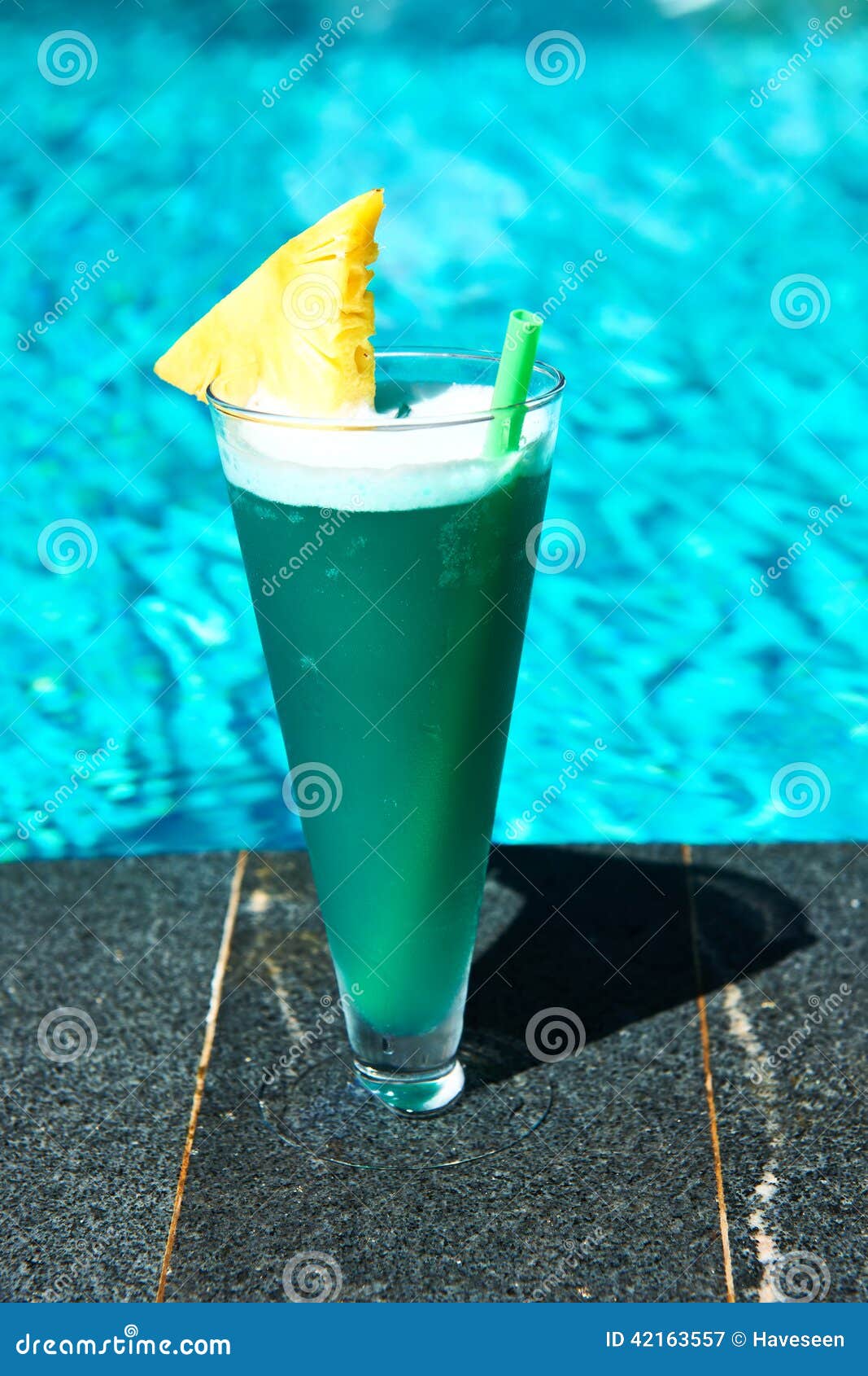 Cocktail Near Swimming Pool Stock Image - Image of outdoors, luxury ...