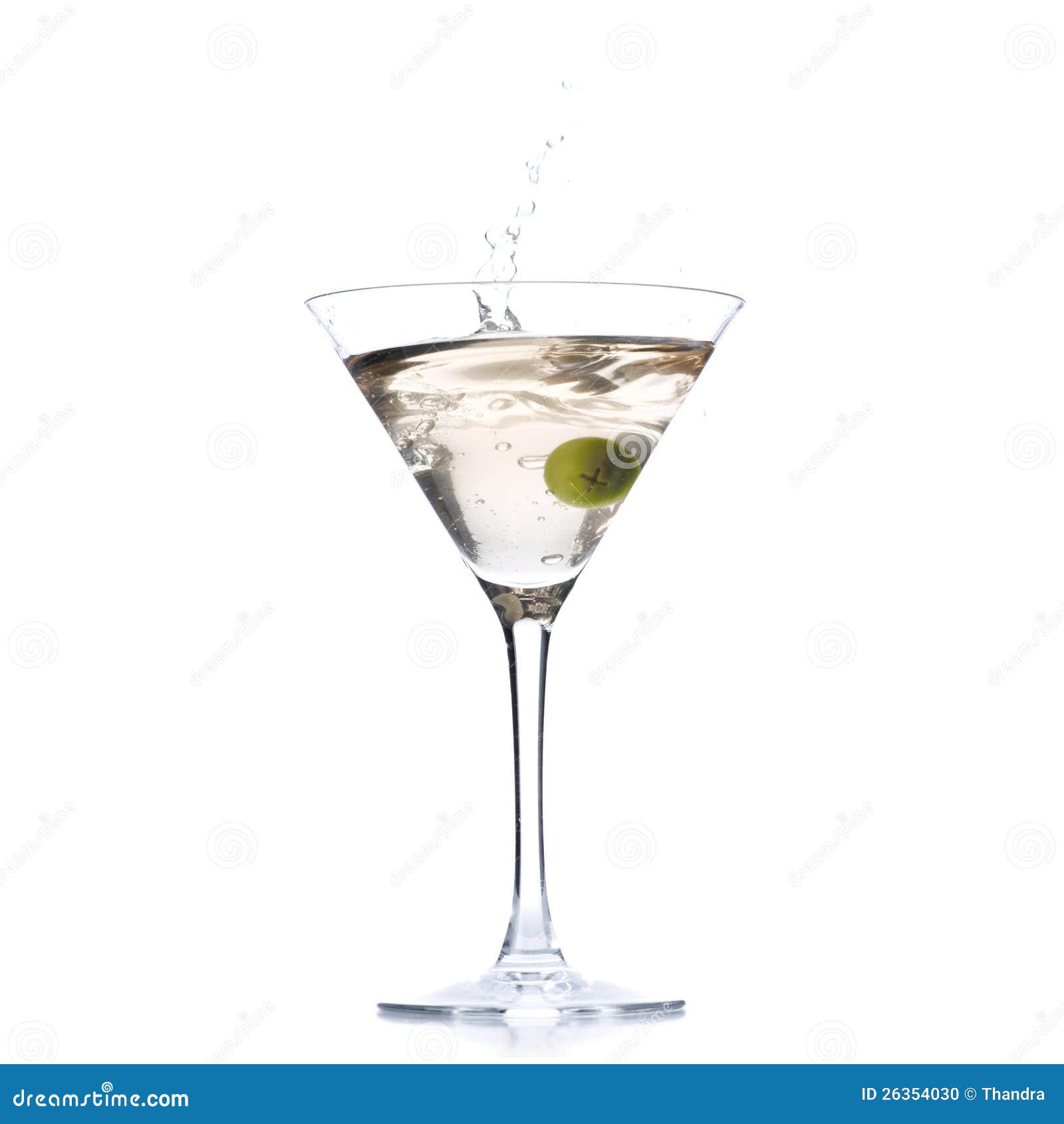 Cocktail with olive splash stock photo. Image of cocktail - 26354030