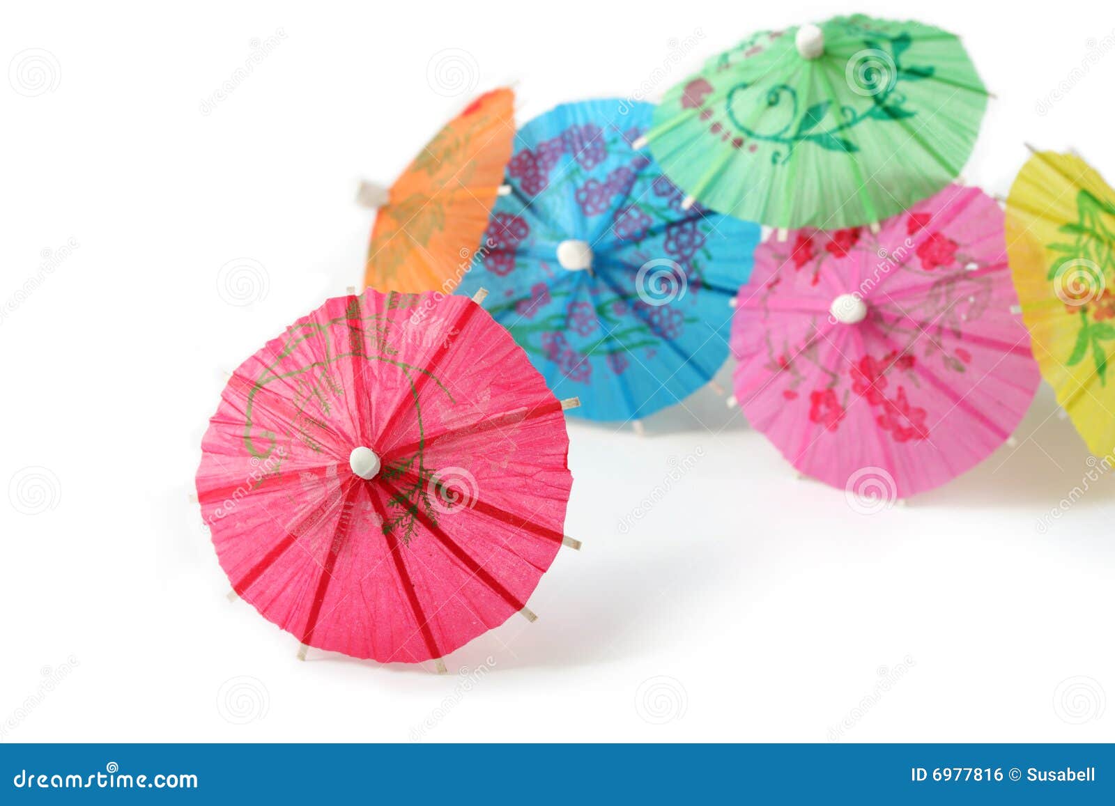 Cocktail paper umbrellas stock photo. Image of japanese - 6977816