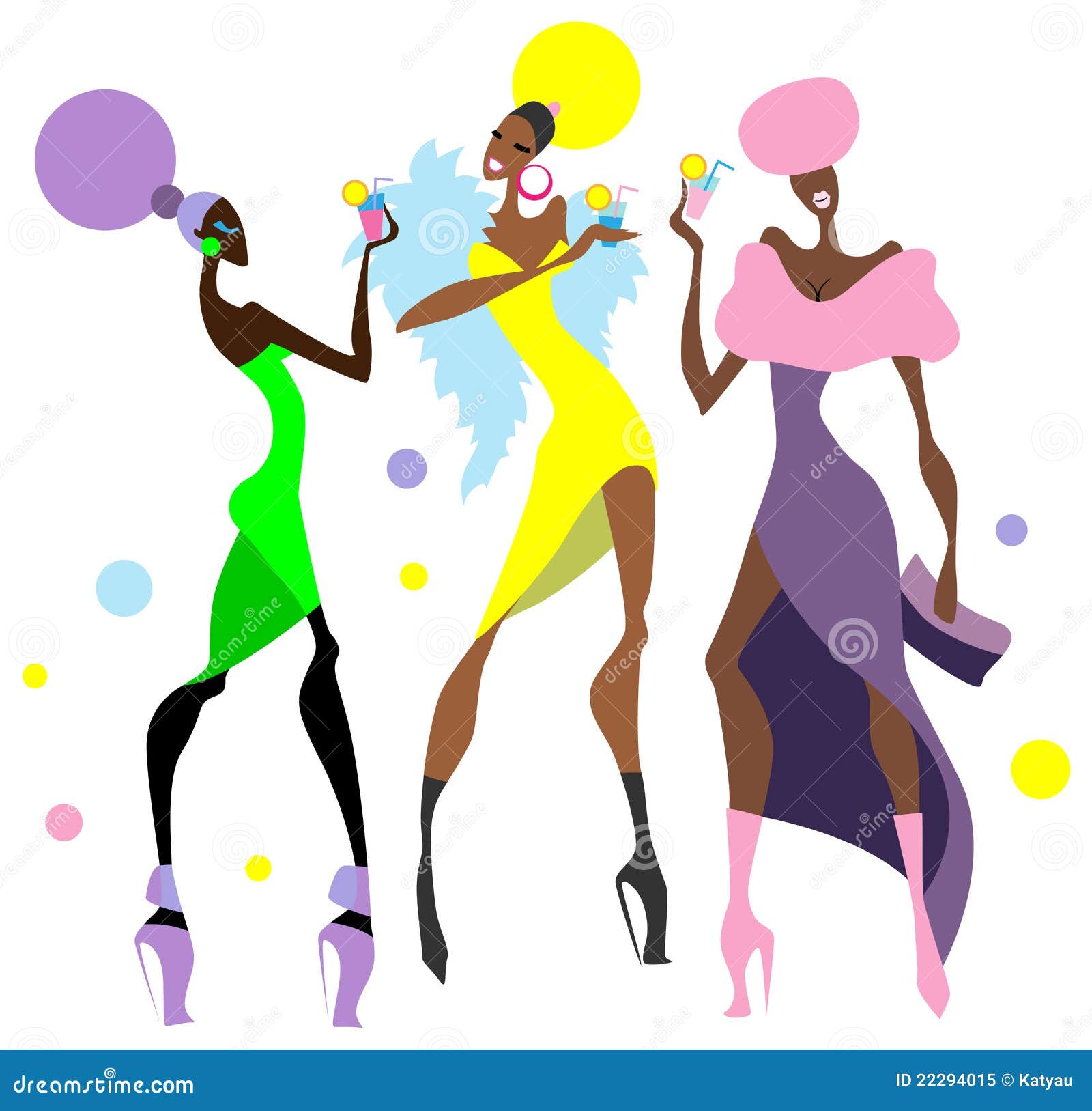 Cocktail party stock vector. Illustration of adult, flirt - 22294015