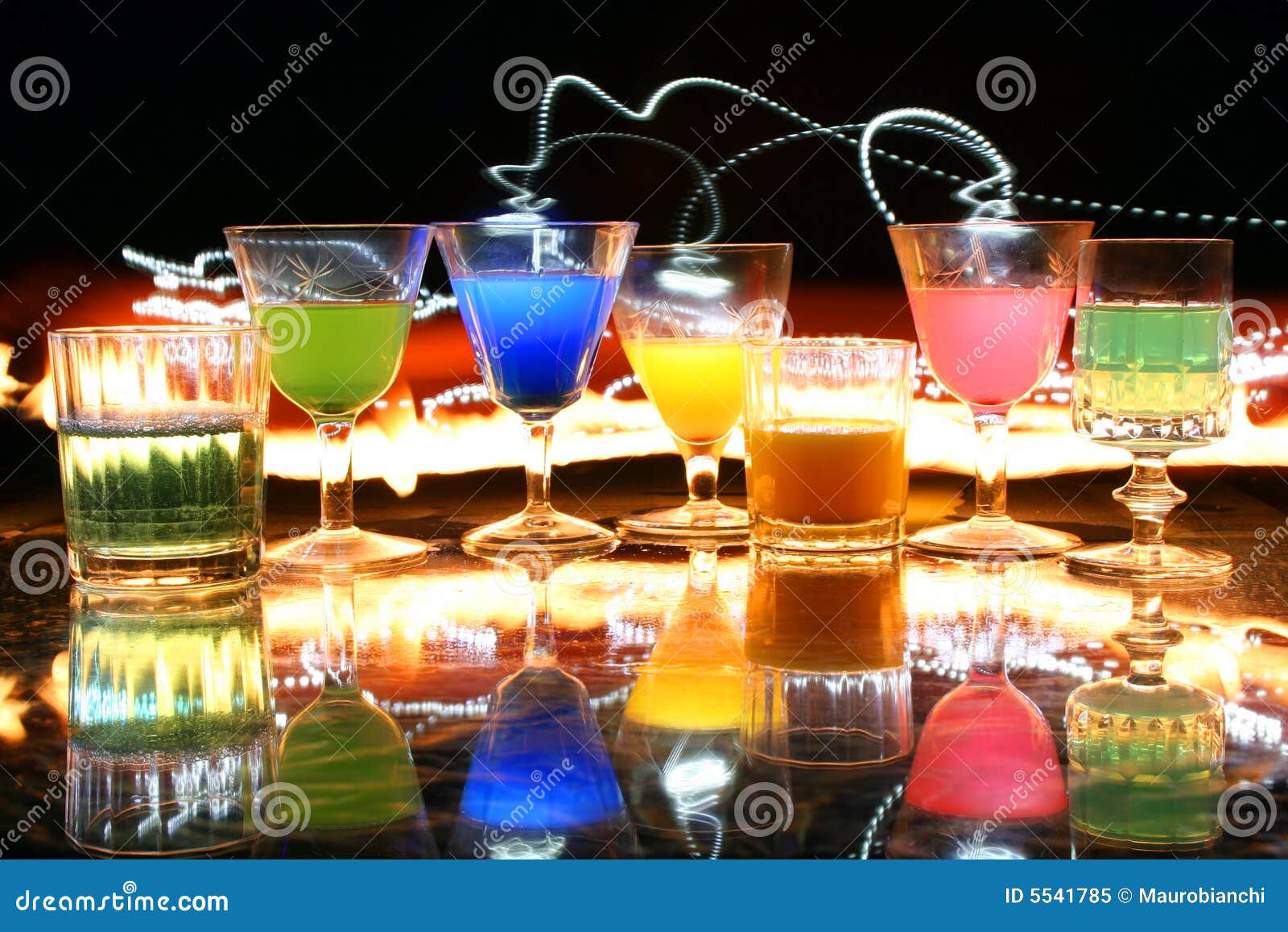 Cocktail party stock image. Image of nightclub, fire, bartender - 5541785