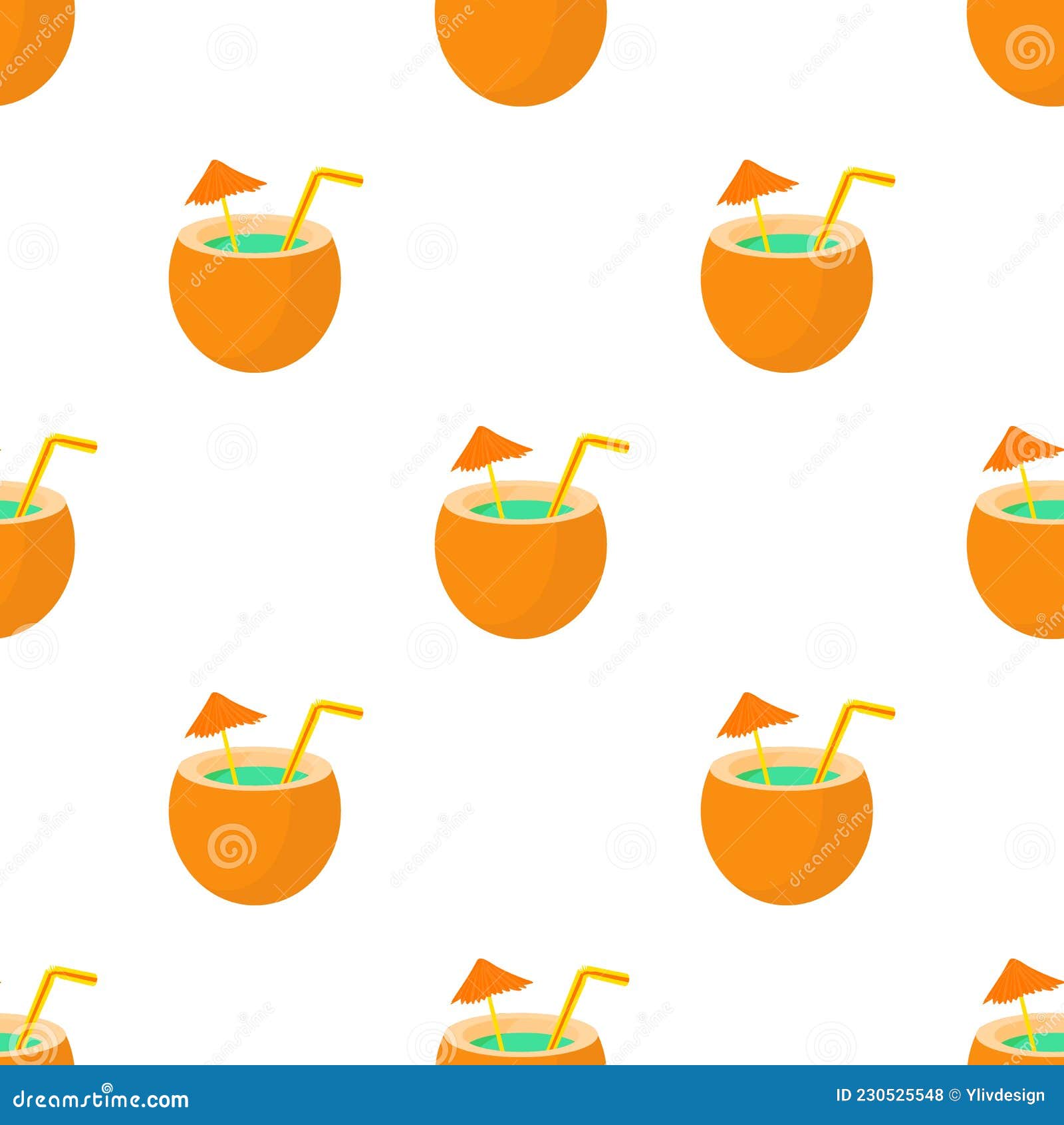 Cocktail Pattern Seamless Vector Stock Vector - Illustration of ...