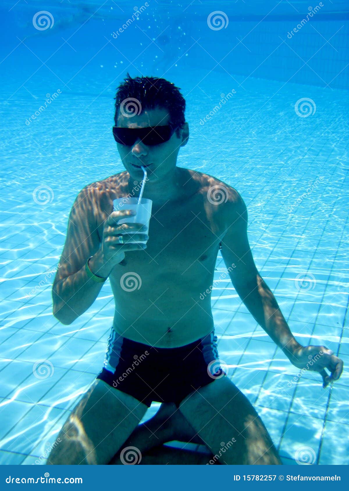 Cocktail in the pool stock image. Image of diving, holiday - 15782257