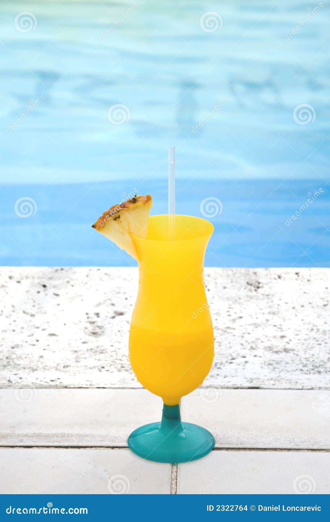 Cocktail at the pool stock photo. Image of fruity, pool - 2322764