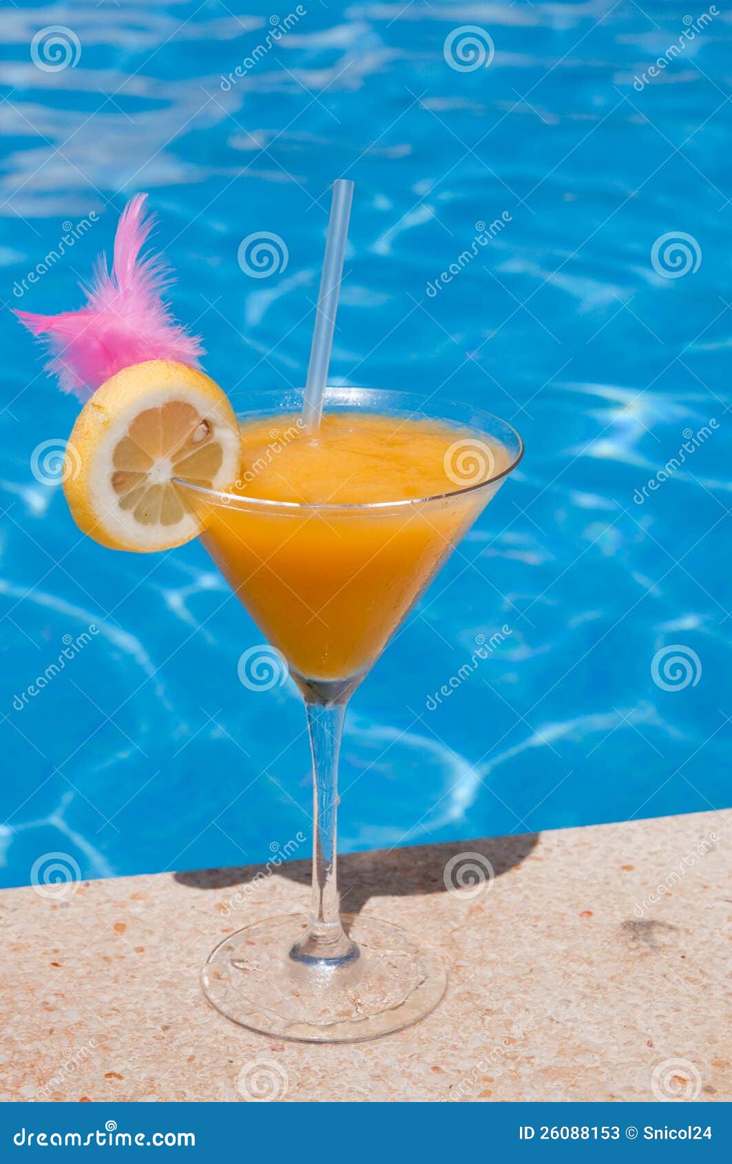 Cocktail by the pool stock image. Image of drink, relaxation - 26088153