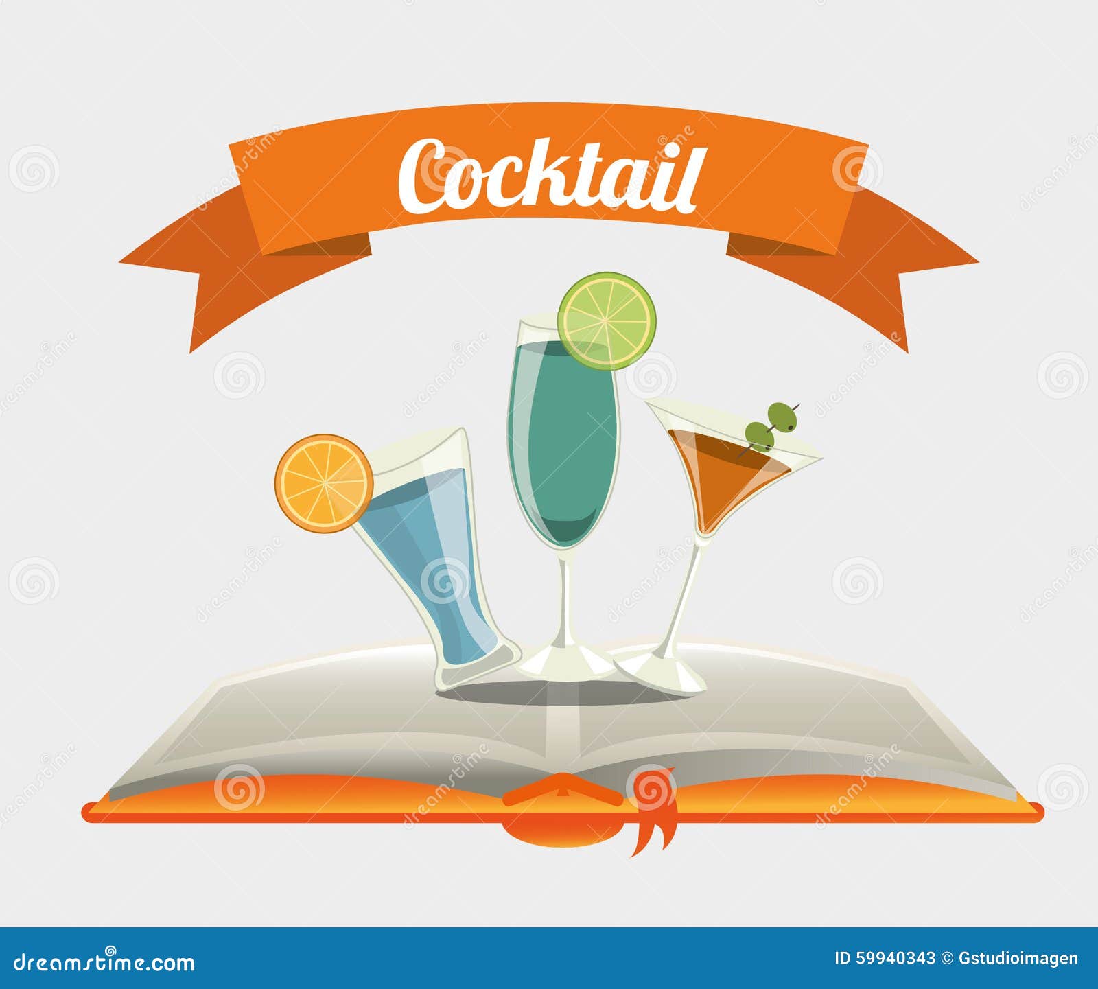 Cocktail recipe book stock vector. Illustration of alcohol - 59940343