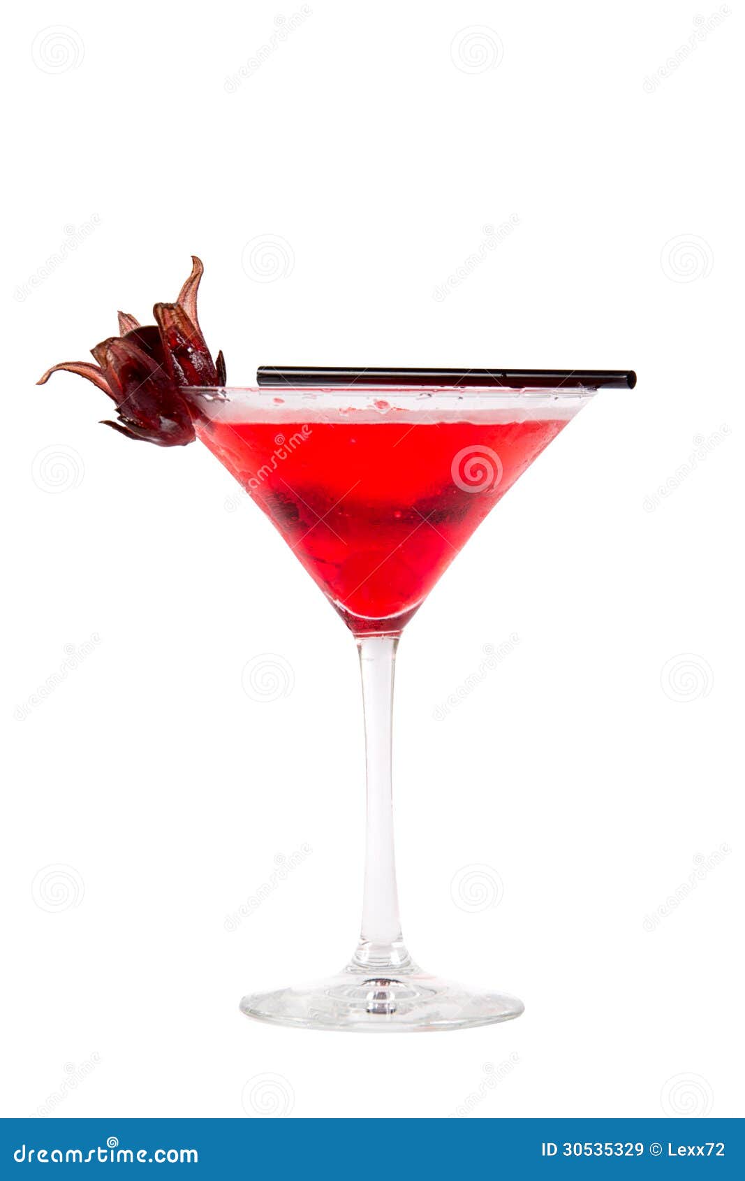 Cocktail rouge image stock. Image du rouge, alcool, isolement - 30535329