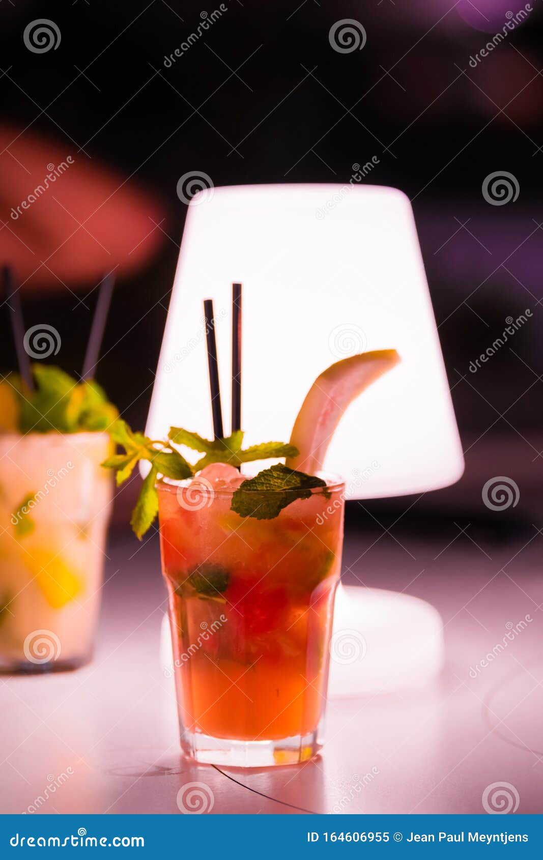 Cocktail Served in Small Glass Stock Image - Image of color ...