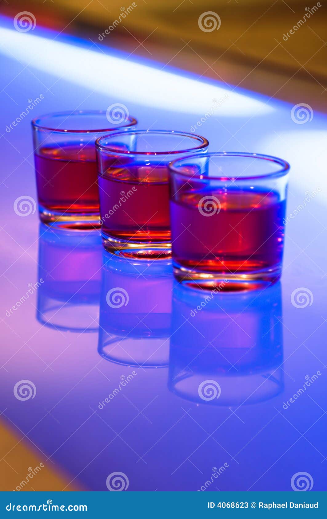Cocktail shots on bar stock image. Image of nightlife - 4068623