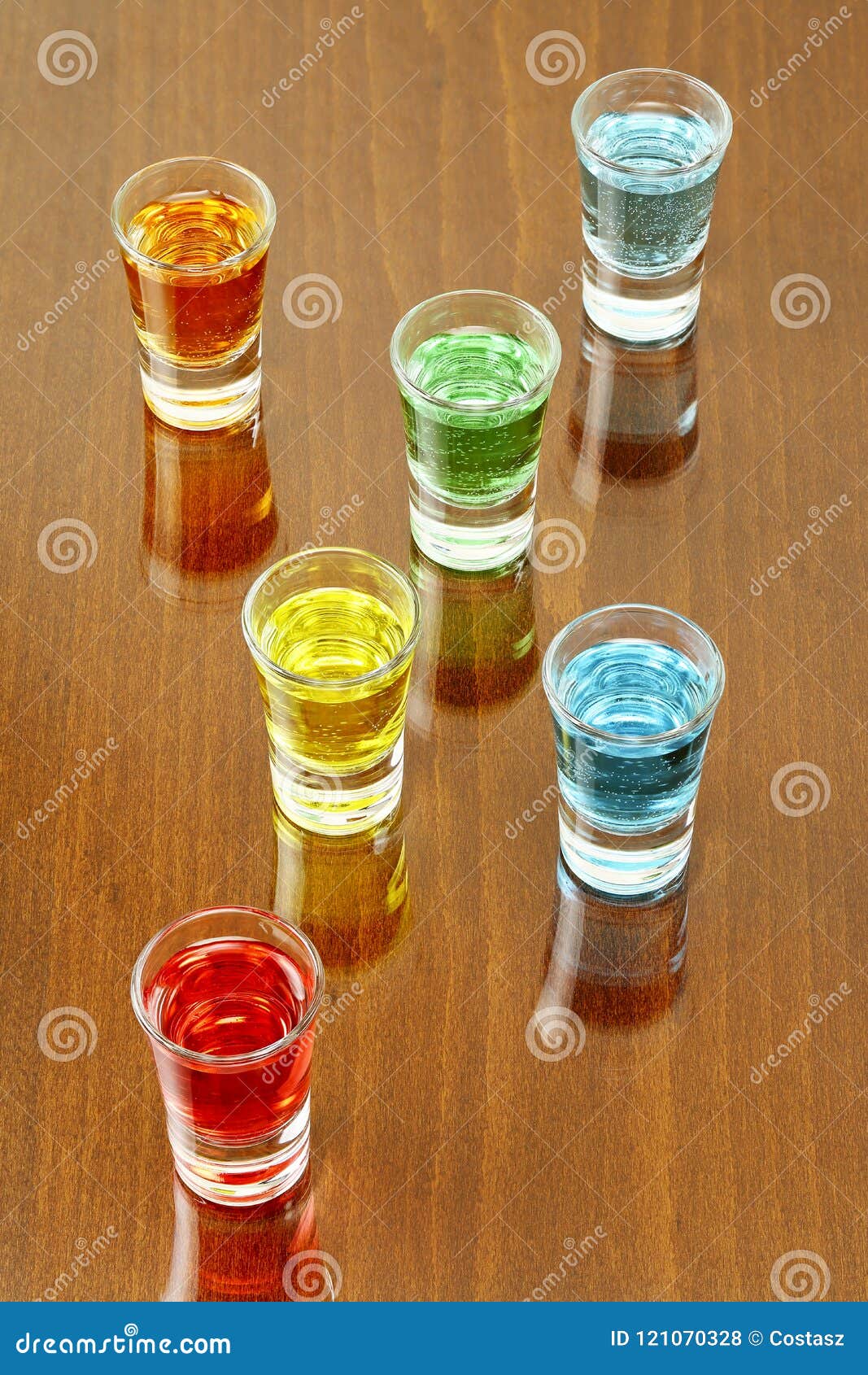 Cocktail shots stock photo. Image of cocktail, glass - 121070328