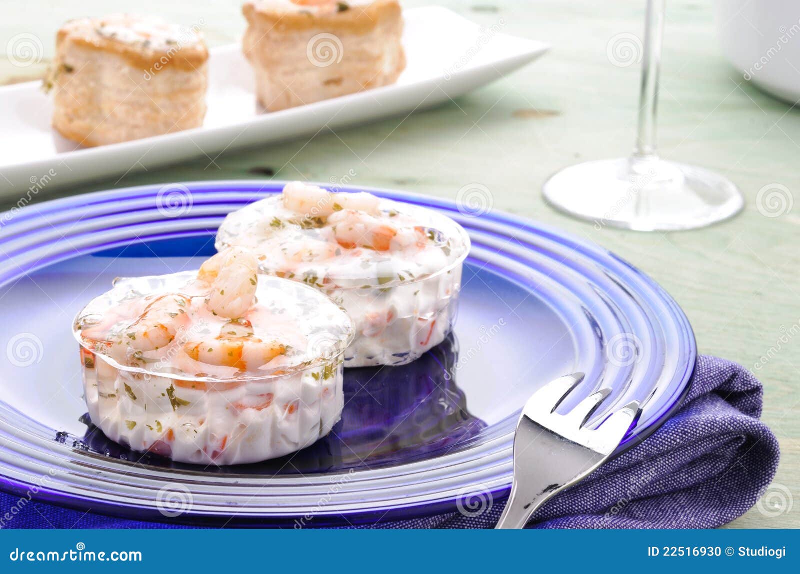 Cocktail of Shrimp in Jelly Stock Photo - Image of jelly, plate: 22516930