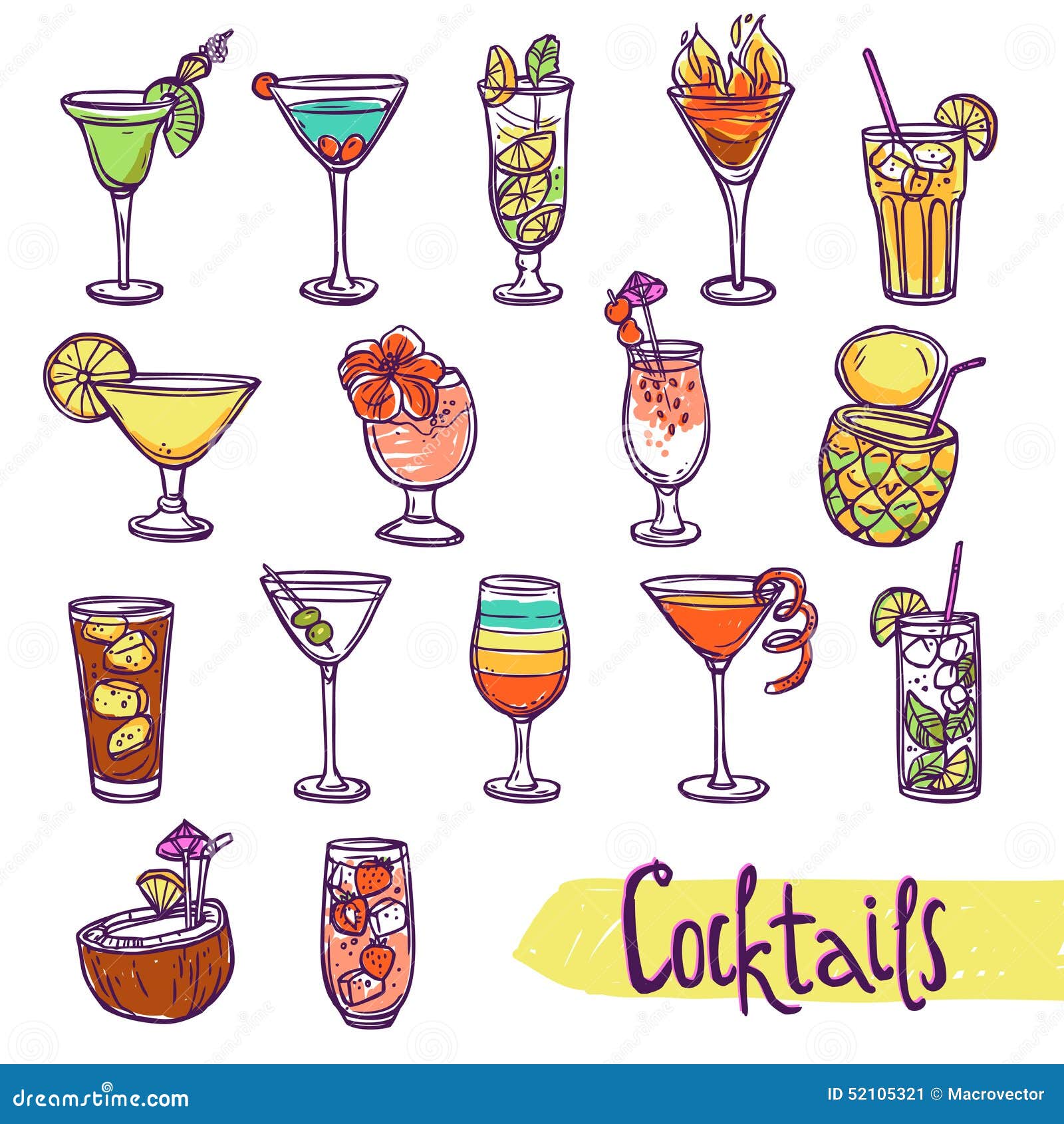 Cocktail Drawing